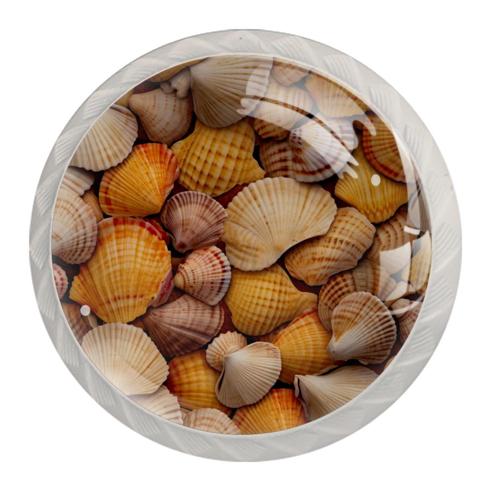 4 Pcs Round White Knobs for Kitchen Cabinet Cupboard Dresser Bookcase ...