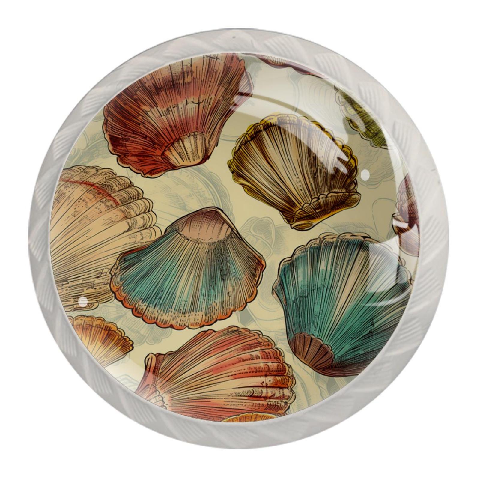 4 Pcs Round White Knobs for Kitchen Cabinet Cupboard Dresser Bookcase ...