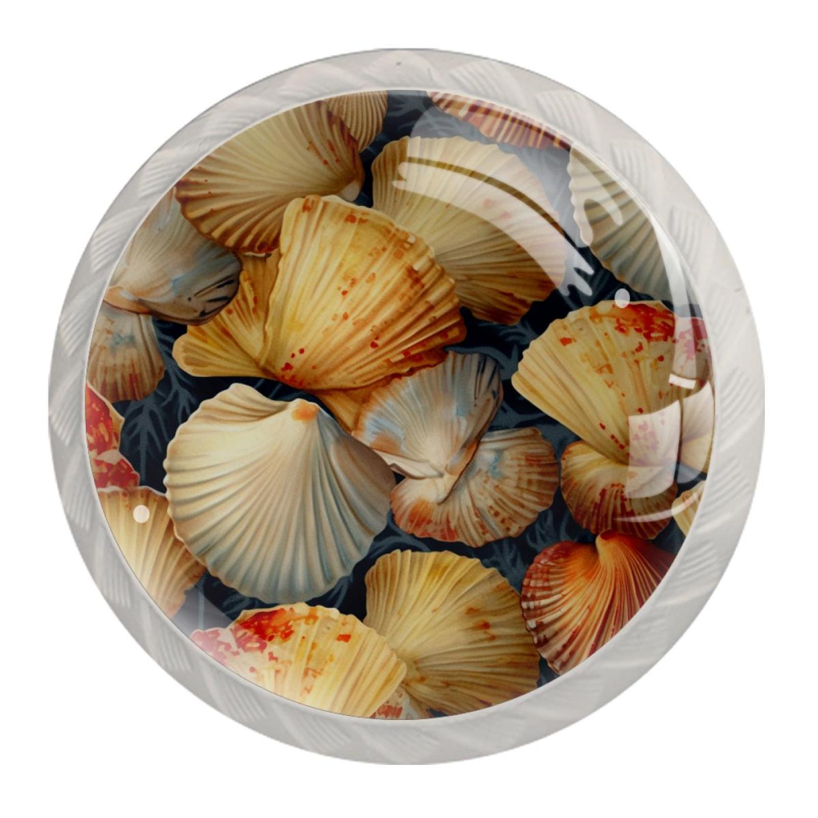 4 Pcs Round White Knobs for Kitchen Cabinet Cupboard Dresser Bookcase ...