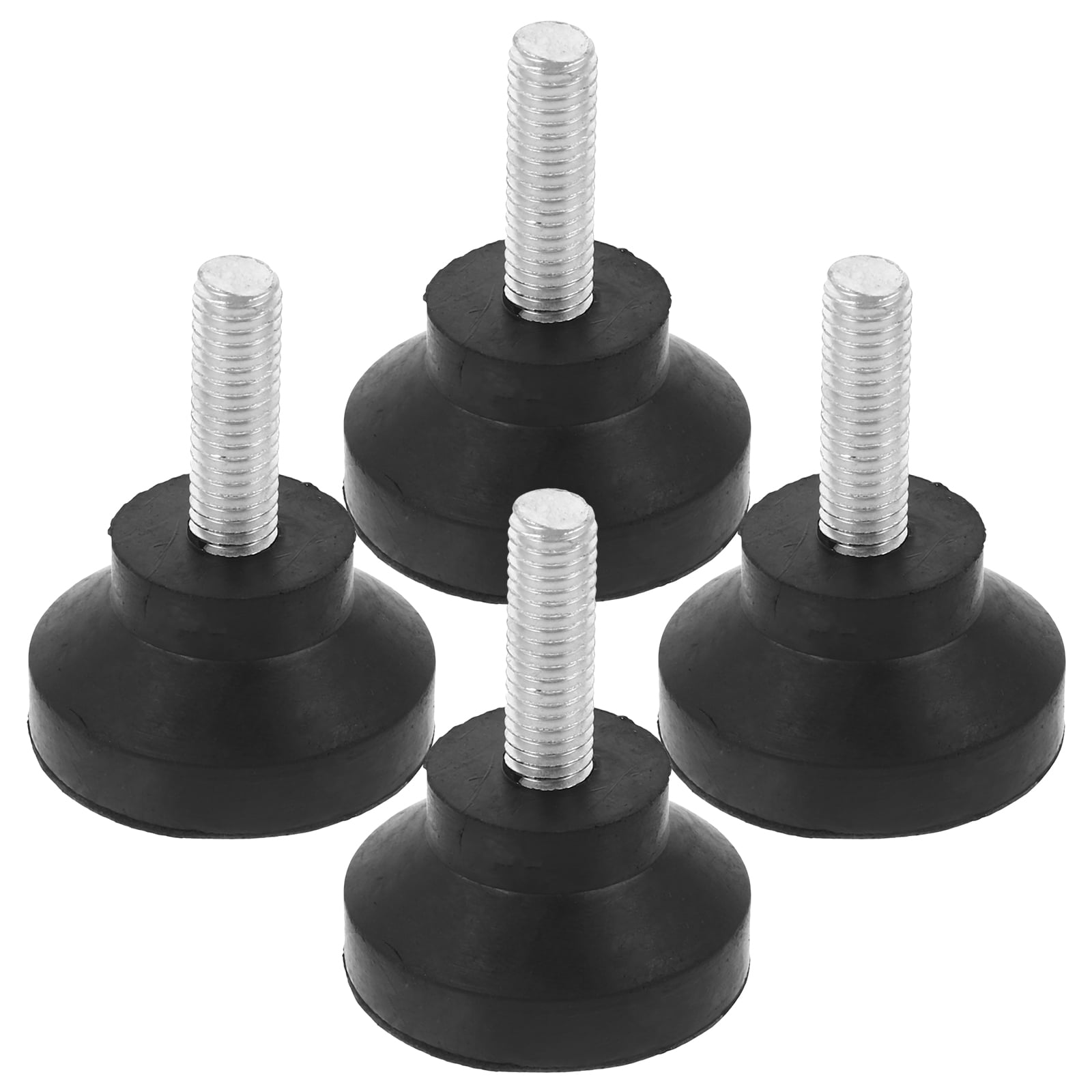 4 Pcs Rubber Shock Absorber Leveling Screws Machine Pads Furniture ...