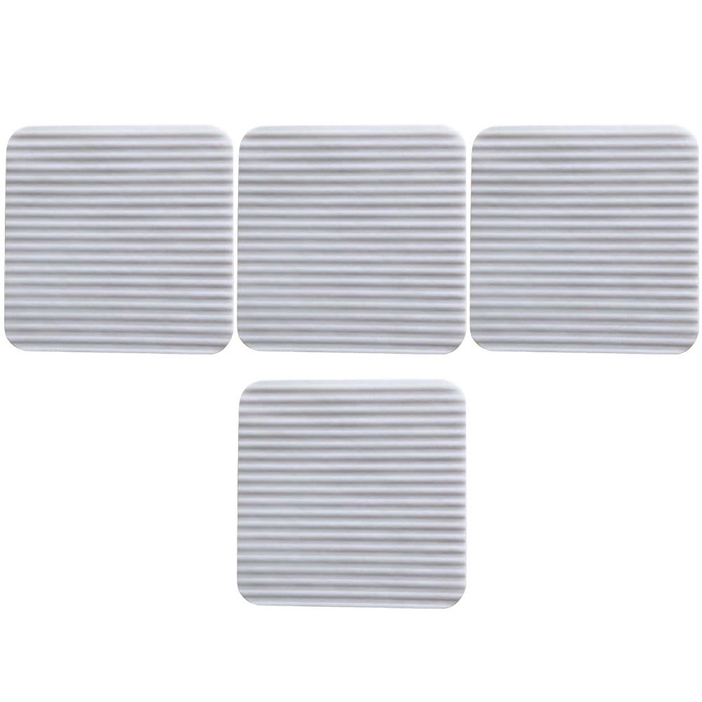 4 Pcs Rug Tack Carpet Tape Fastener Mat Stickers Area Rugs Washable Pad ...