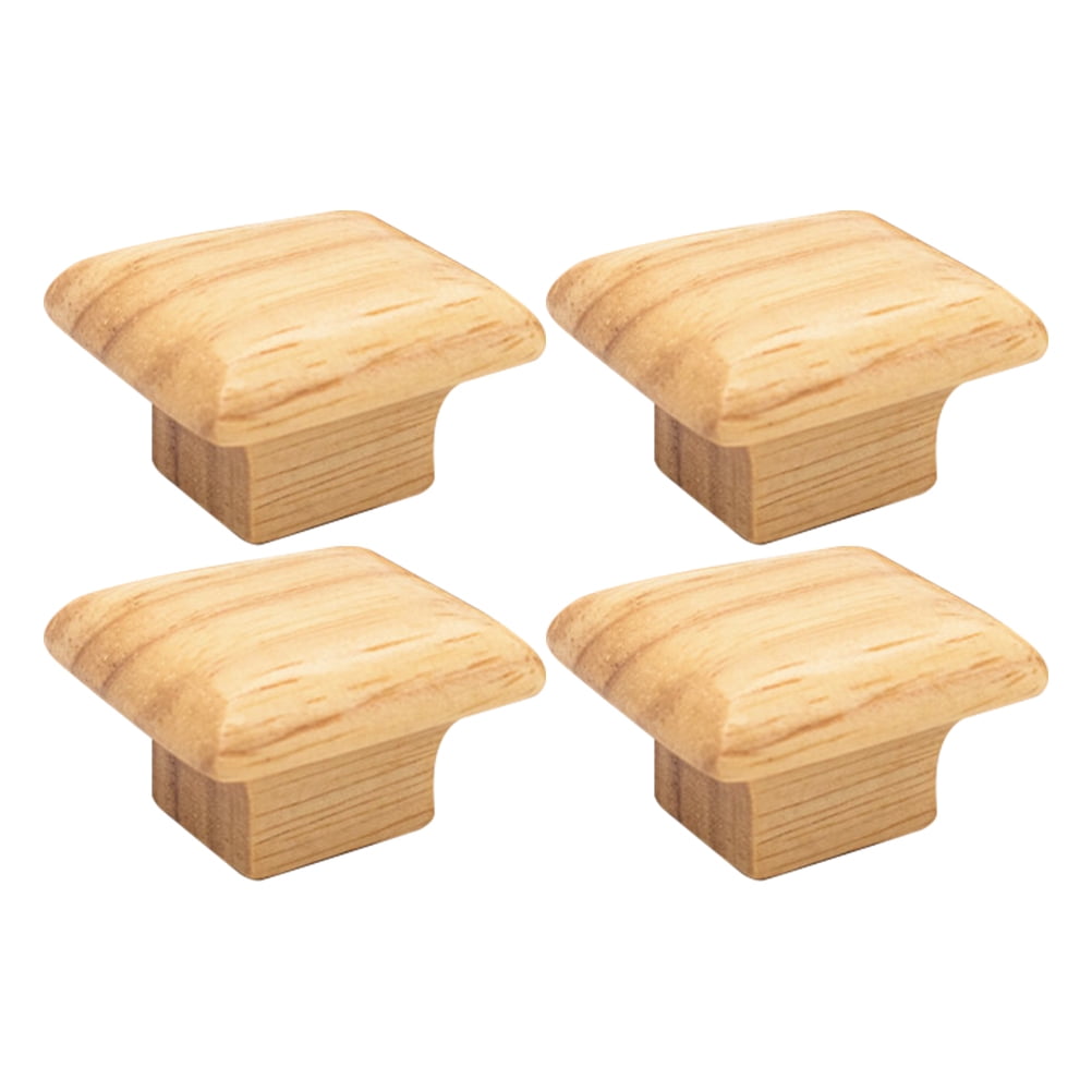 4 Pcs Rustic Cabinet Knobs Drawer Wooden Handle Living Room Handles ...
