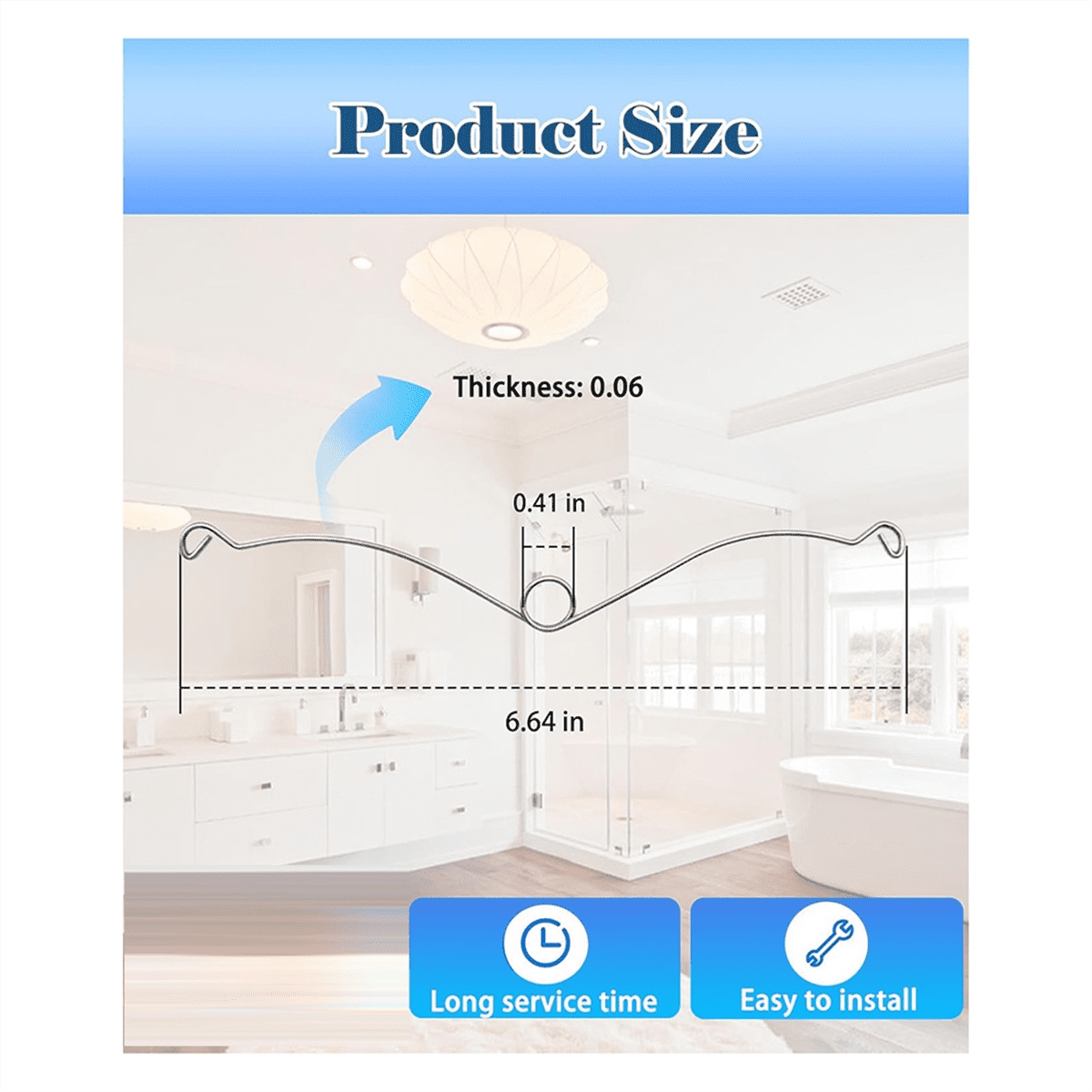 4 Pcs S99140208 Grille Springs Clips Fit for Fans,Bathroom Ceiling Fan ...