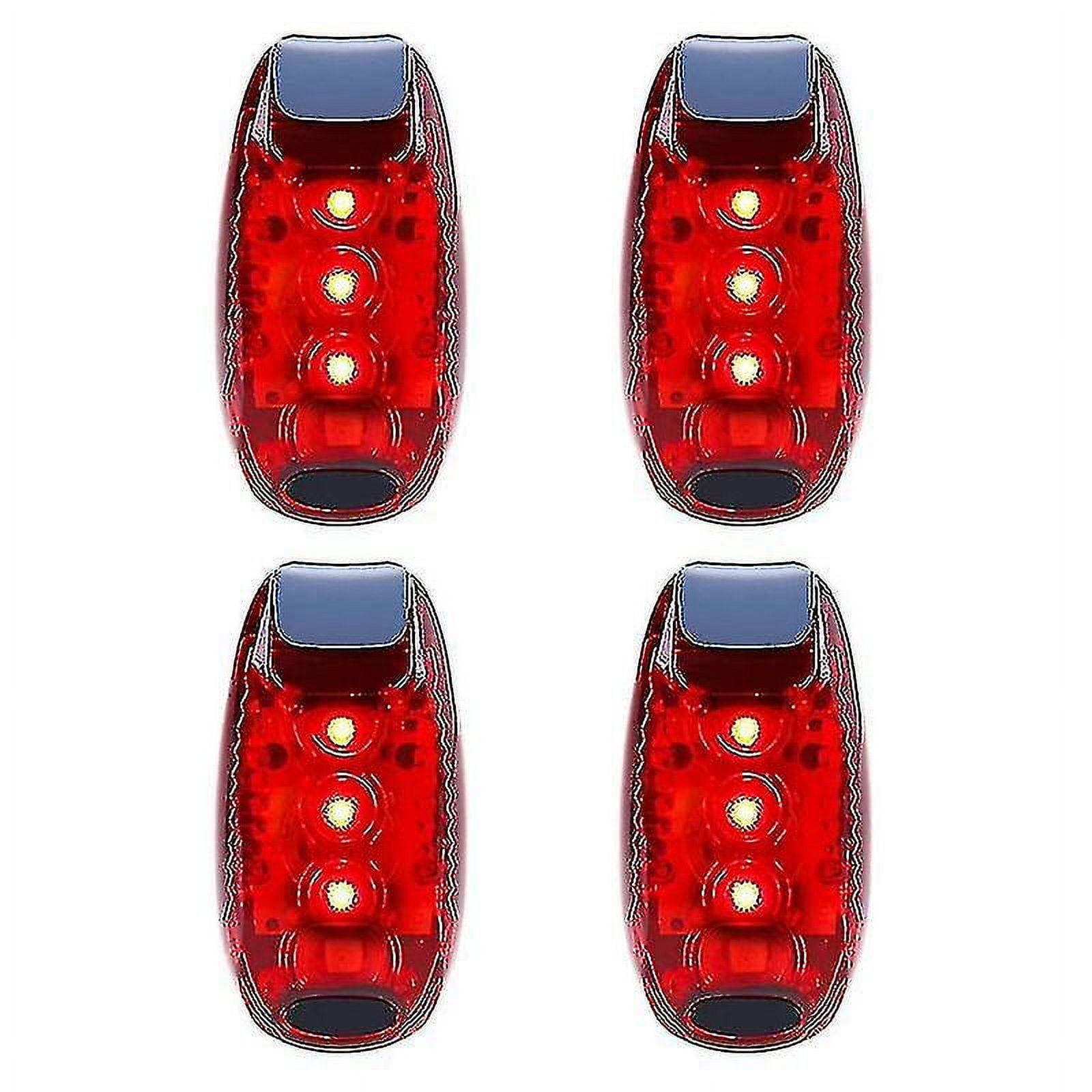 4 Pcs Safety Light Waterproof Red Flashing Bicycle Rear Light, Suitable ...