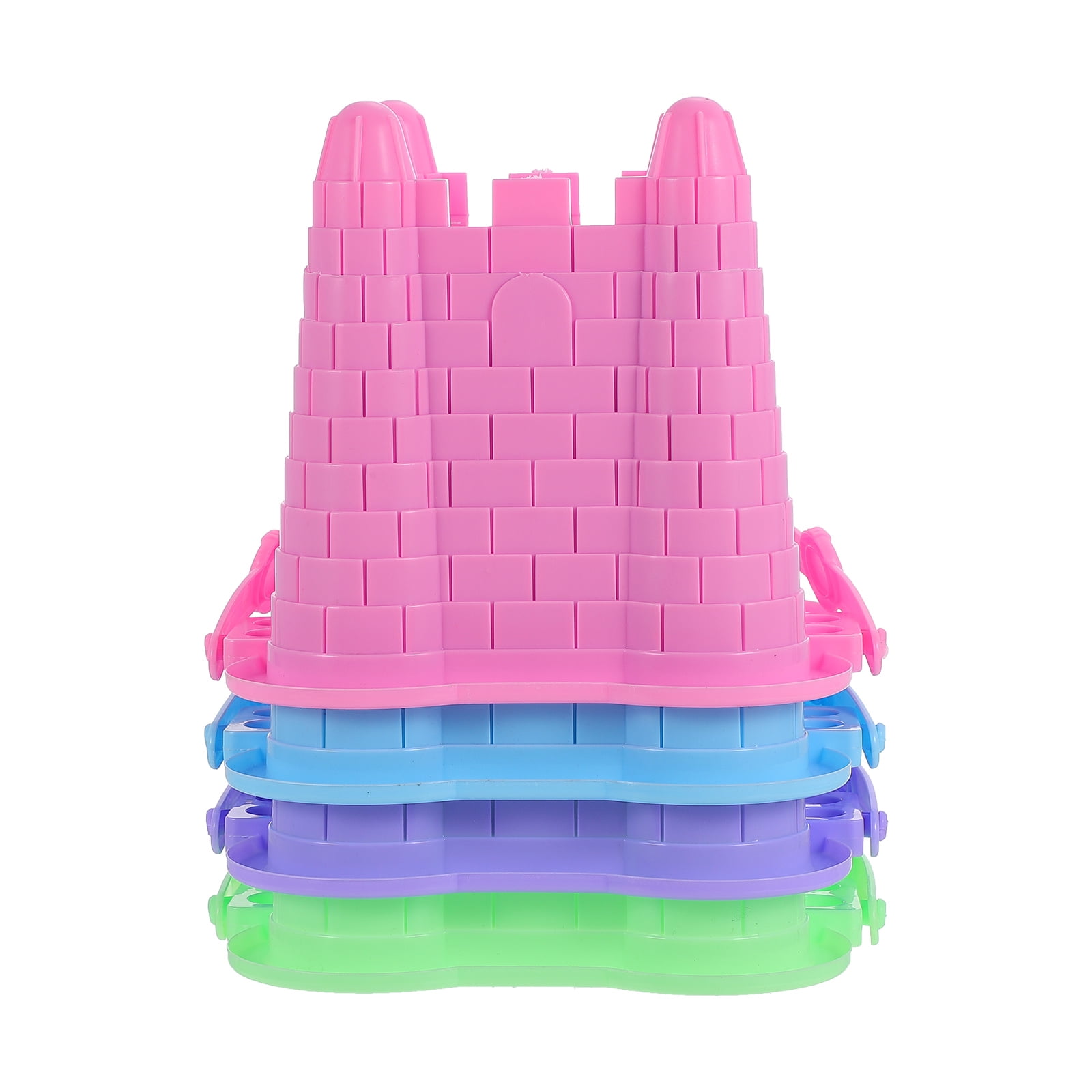 4 Pcs Sand Castle Buckets for Kids Beach Toys Baby Child - Walmart.com