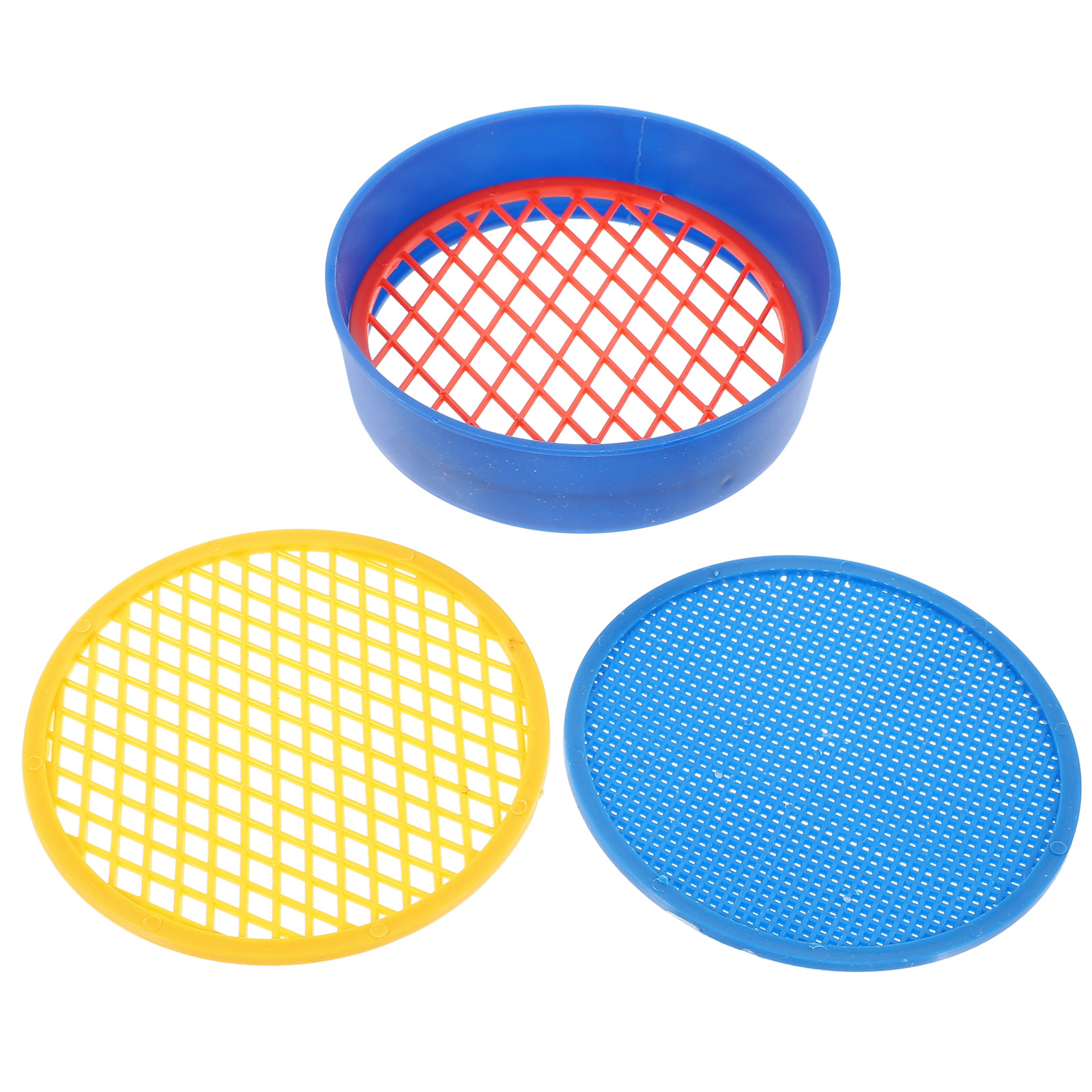 4 Pcs Sand Sieve Beach Outdoor Toys Kit Beach Sieve Toys Child 11x11cm ...