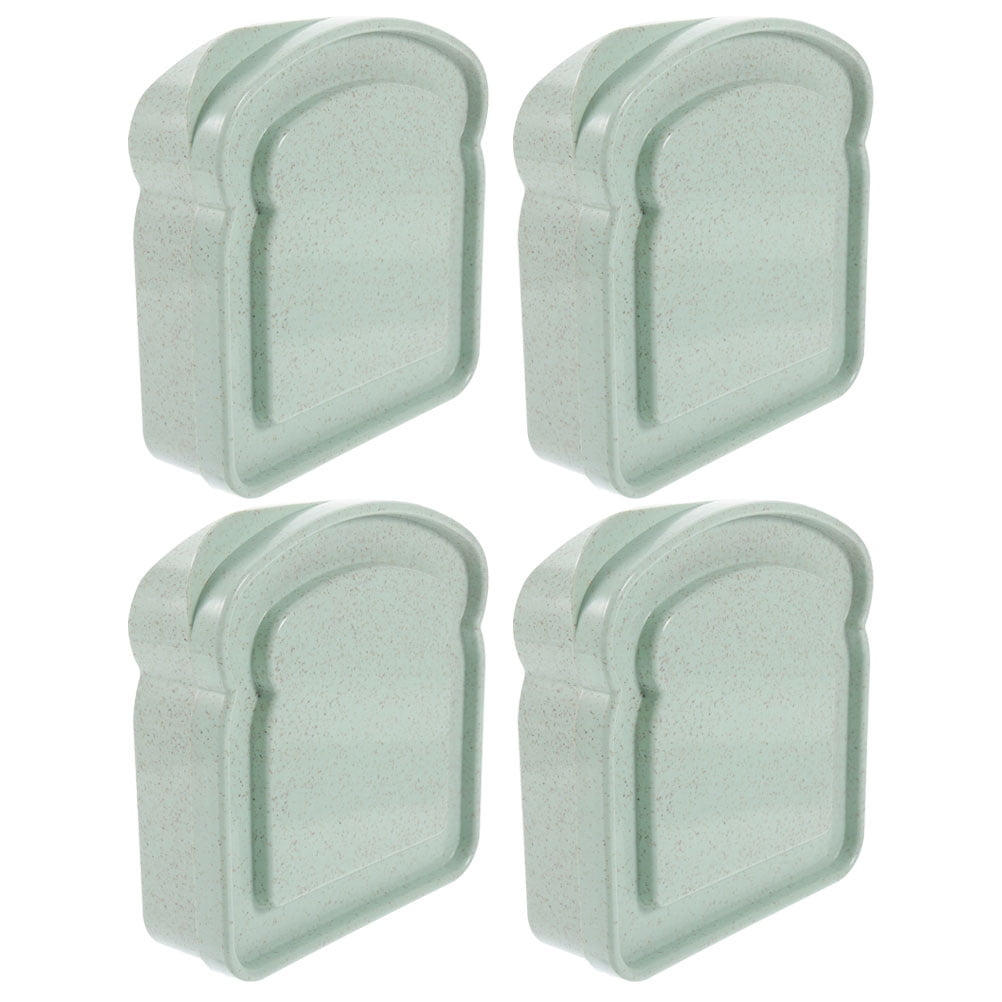 4 Pcs Sandwich Box Bakery Boxes Sandwich Holder Container with Lid ...