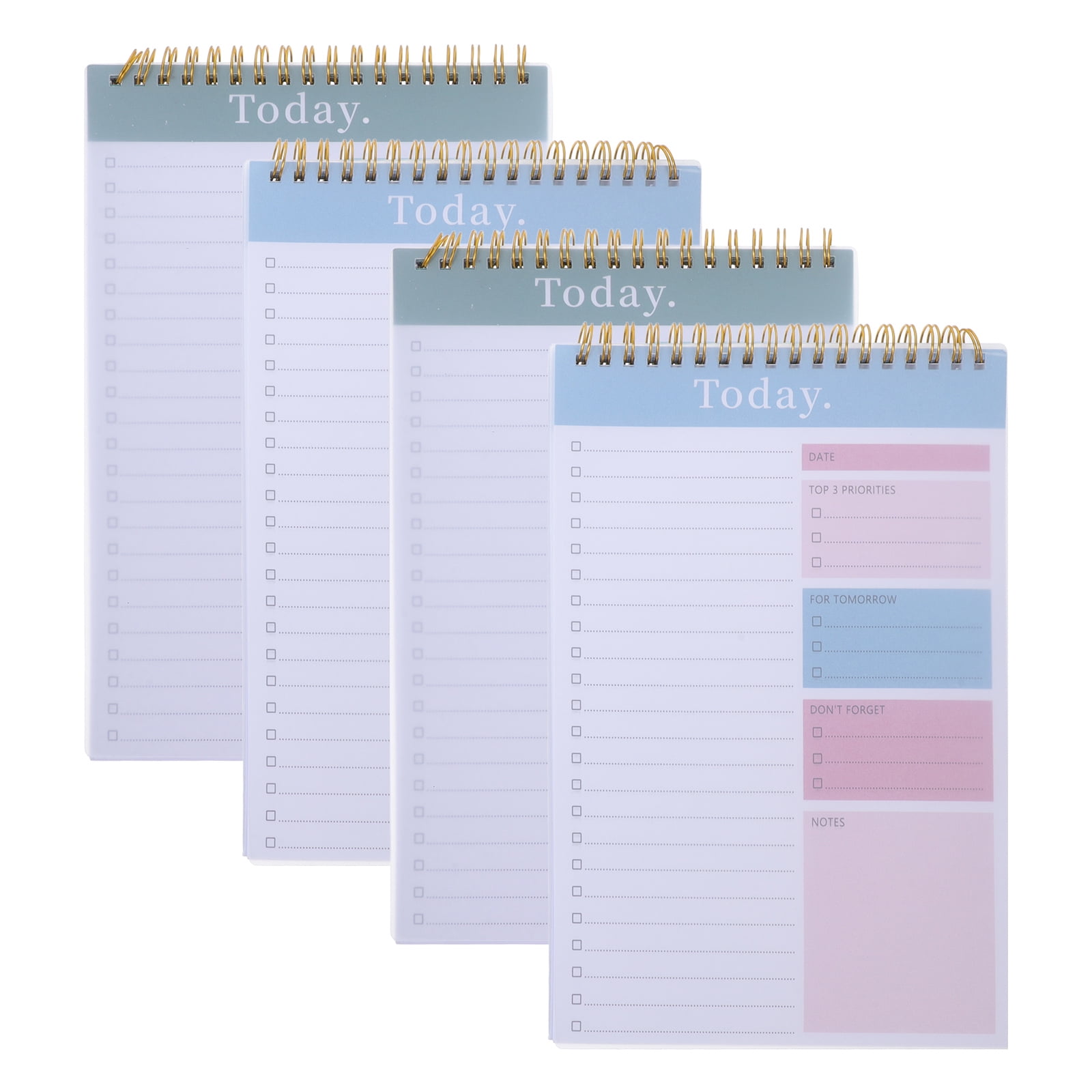 4 Pcs Schedule Note Pad Notebook for Meeting Notes Checklist Notepad ...