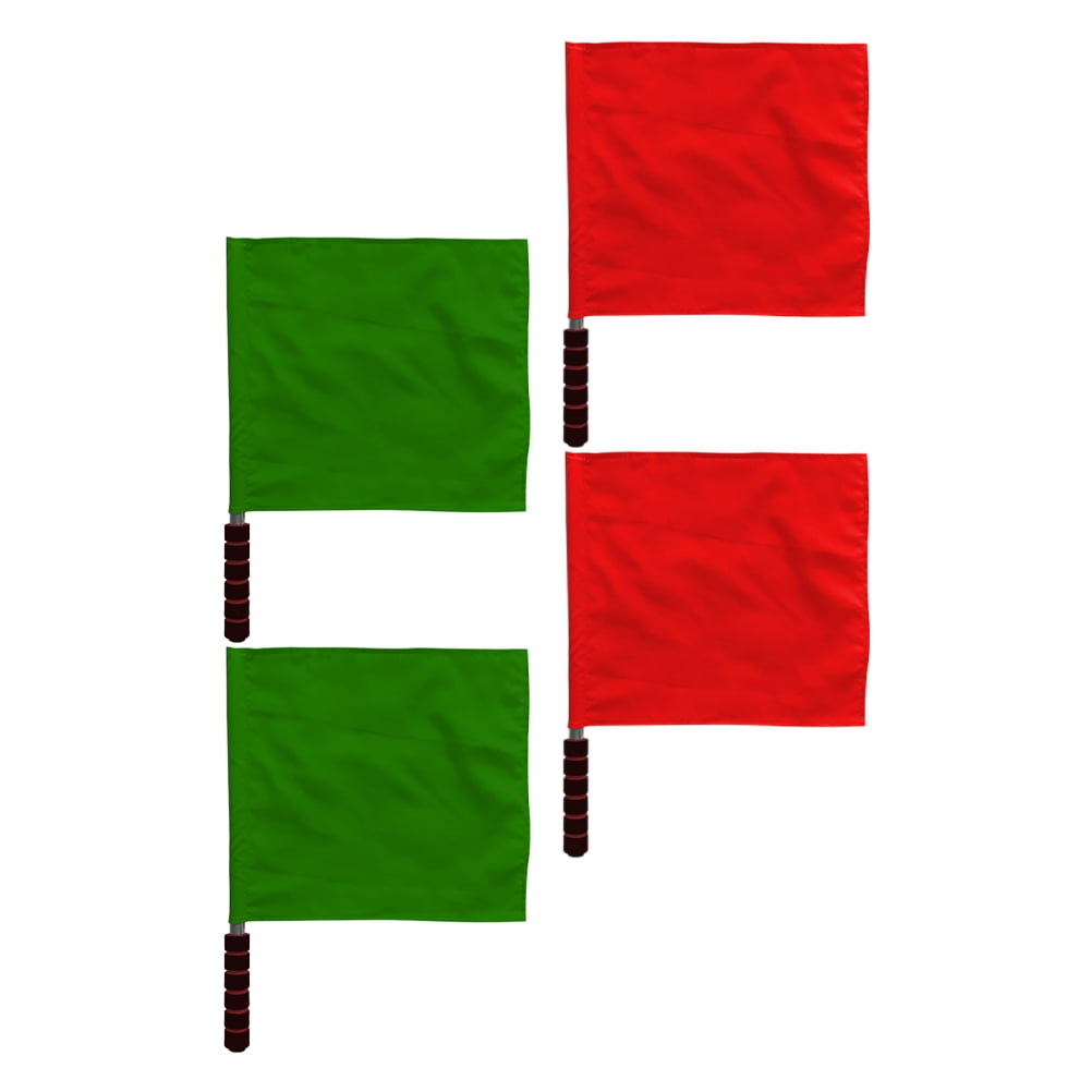 4 Pcs School Referee Flag Emblems Small Flags Stainless Steel Flag for ...