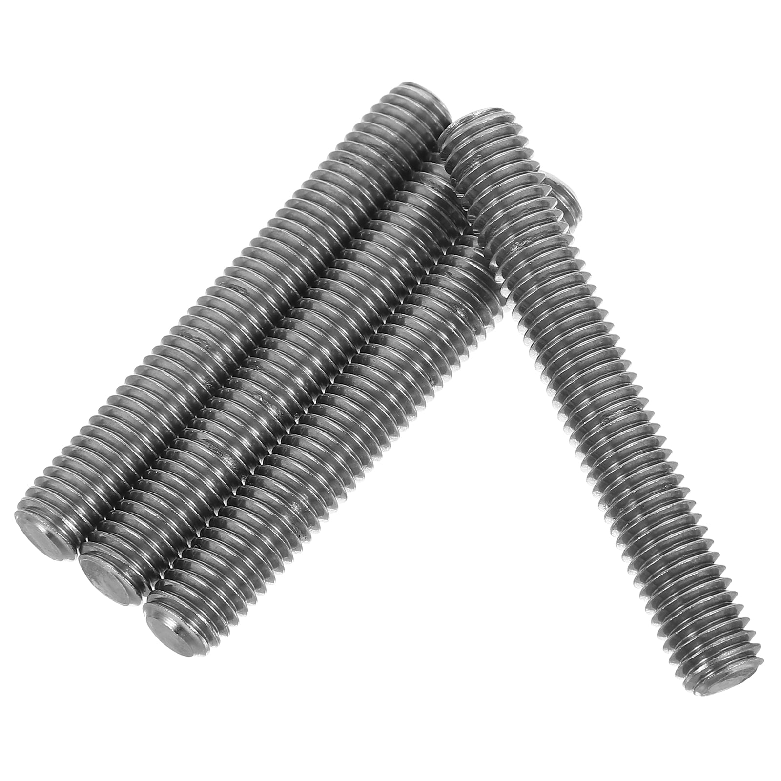 4 Pcs Screw Straight Rod Automatic Handrail Threaded Silver - Walmart.com