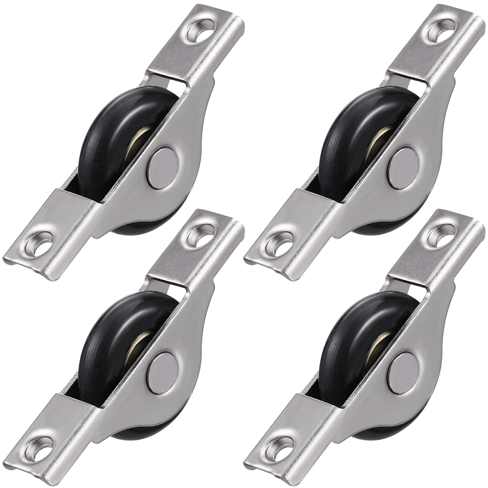 4 Pcs Scroll Wheel Pulley Door Sliding Wheels Car Kit Doors - Walmart.com