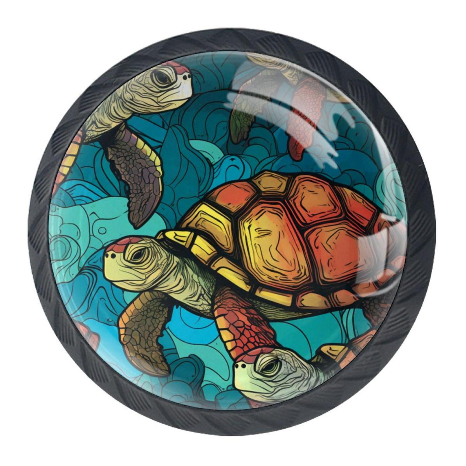 4 Pcs Sea Turtle Knobs for Kitchen Cabinet Cupboard Dresser Bookcase ...
