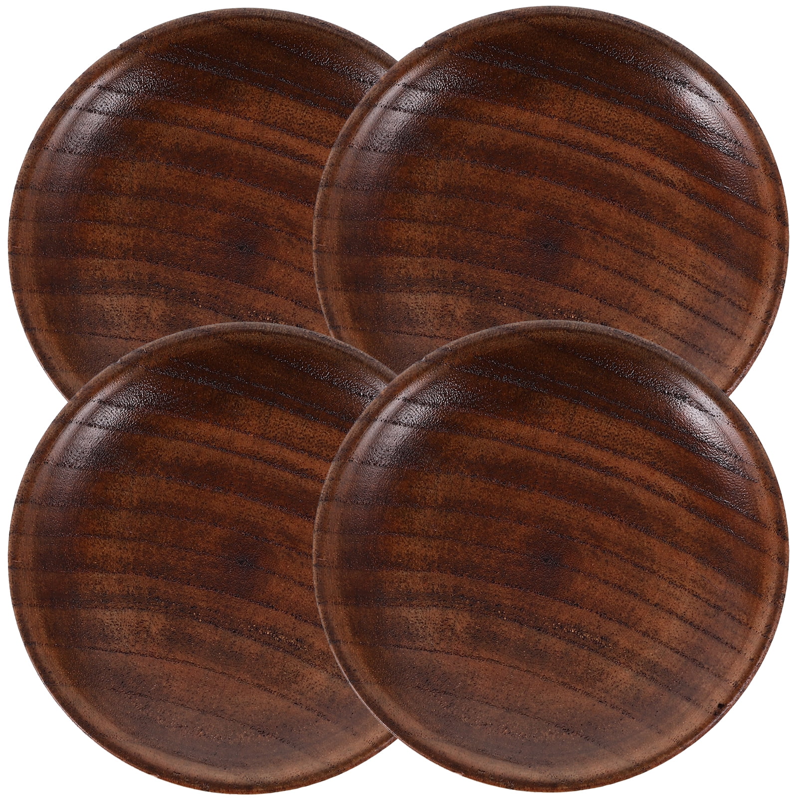 4 Pcs Seasoned Butterfly Flatware Serving Dishes Round Plates Ceramic ...