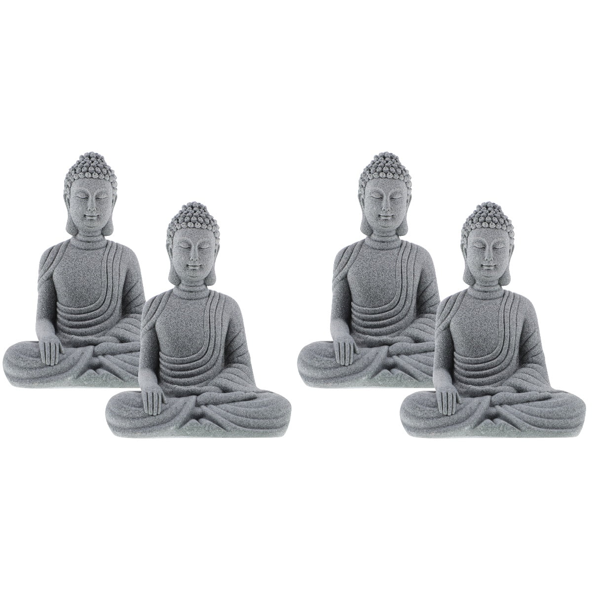 4 Pcs Seated Buddha Figurine Decor Buddha Shaped Statue Micro ...
