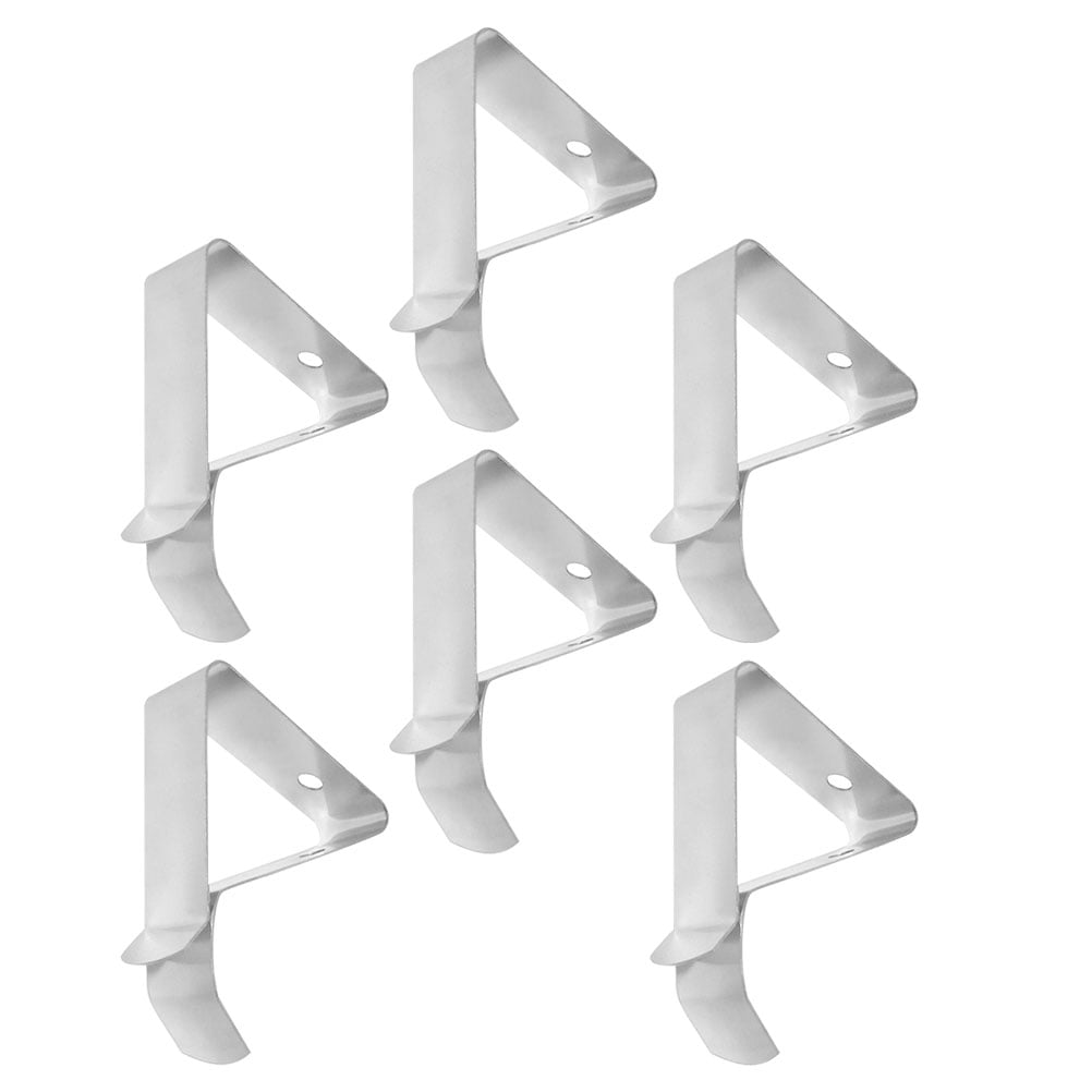 6 Pcs Instant Securing Clip Probe Hole Probe Insertion 3.8X3.5CM Silver ...