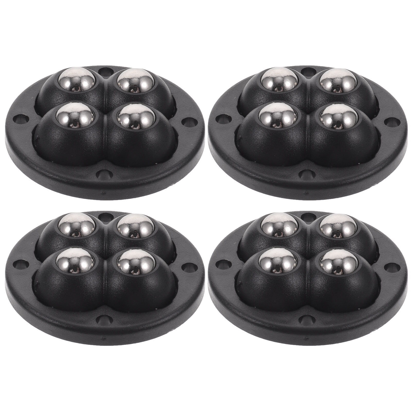 4 Pcs Self Adhesive Casters Storage Case Wheels Swivel Garbage Can ...