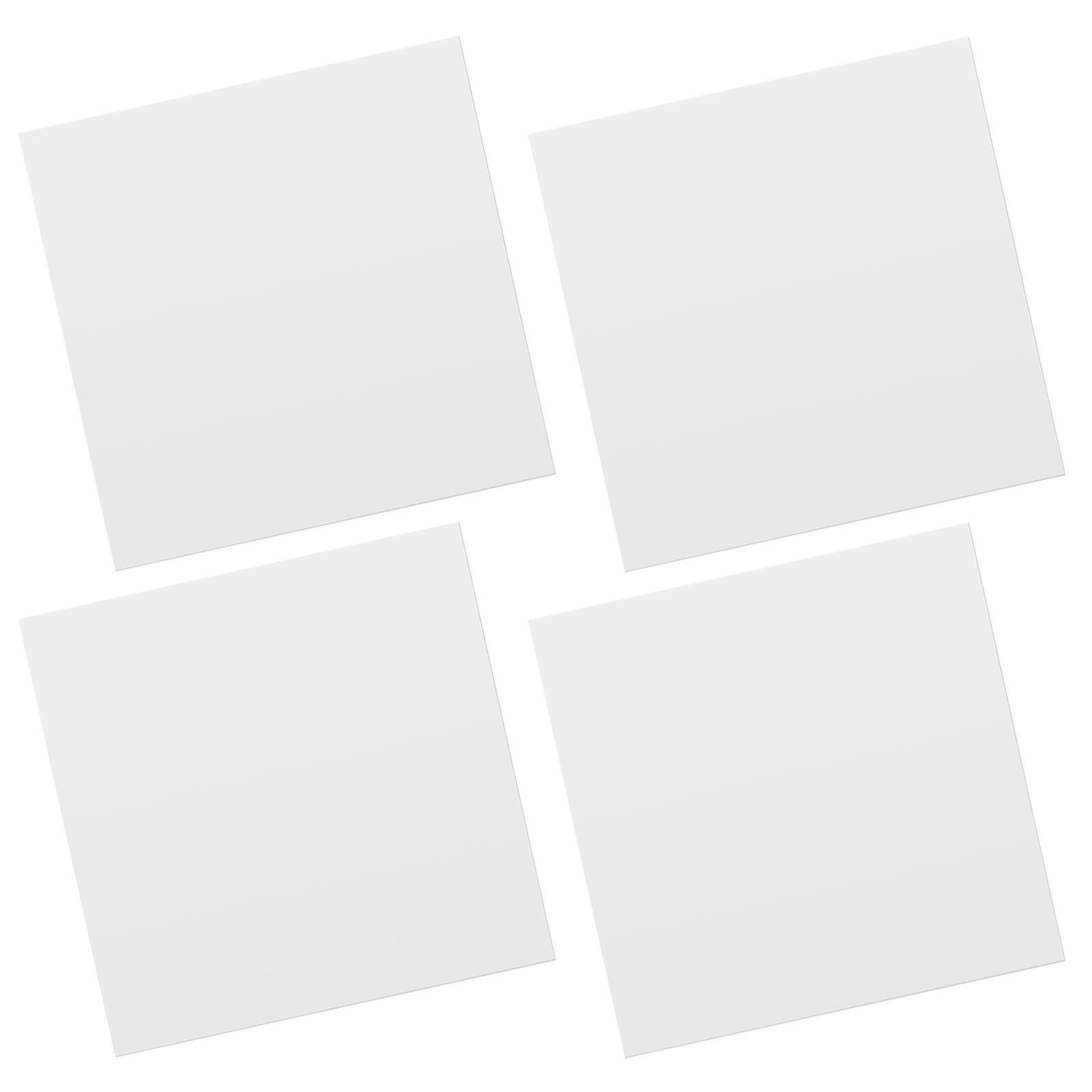 4 Pcs Self Adhesive Mirror Decor Mirrors Mirror Wall Stickers ...