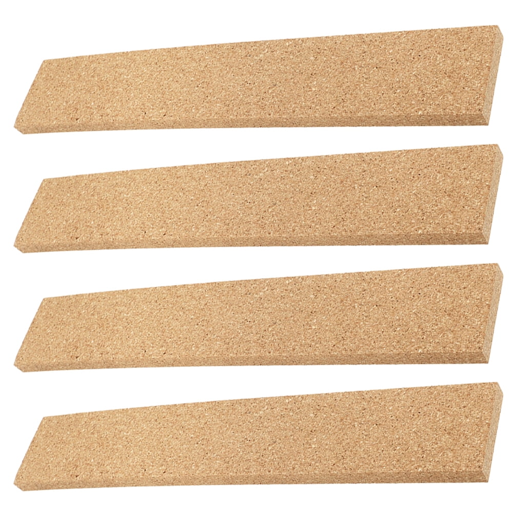 YuYiSan 4Pcs Cork Wall Strips Office Bulletin Strips Message Cork ...