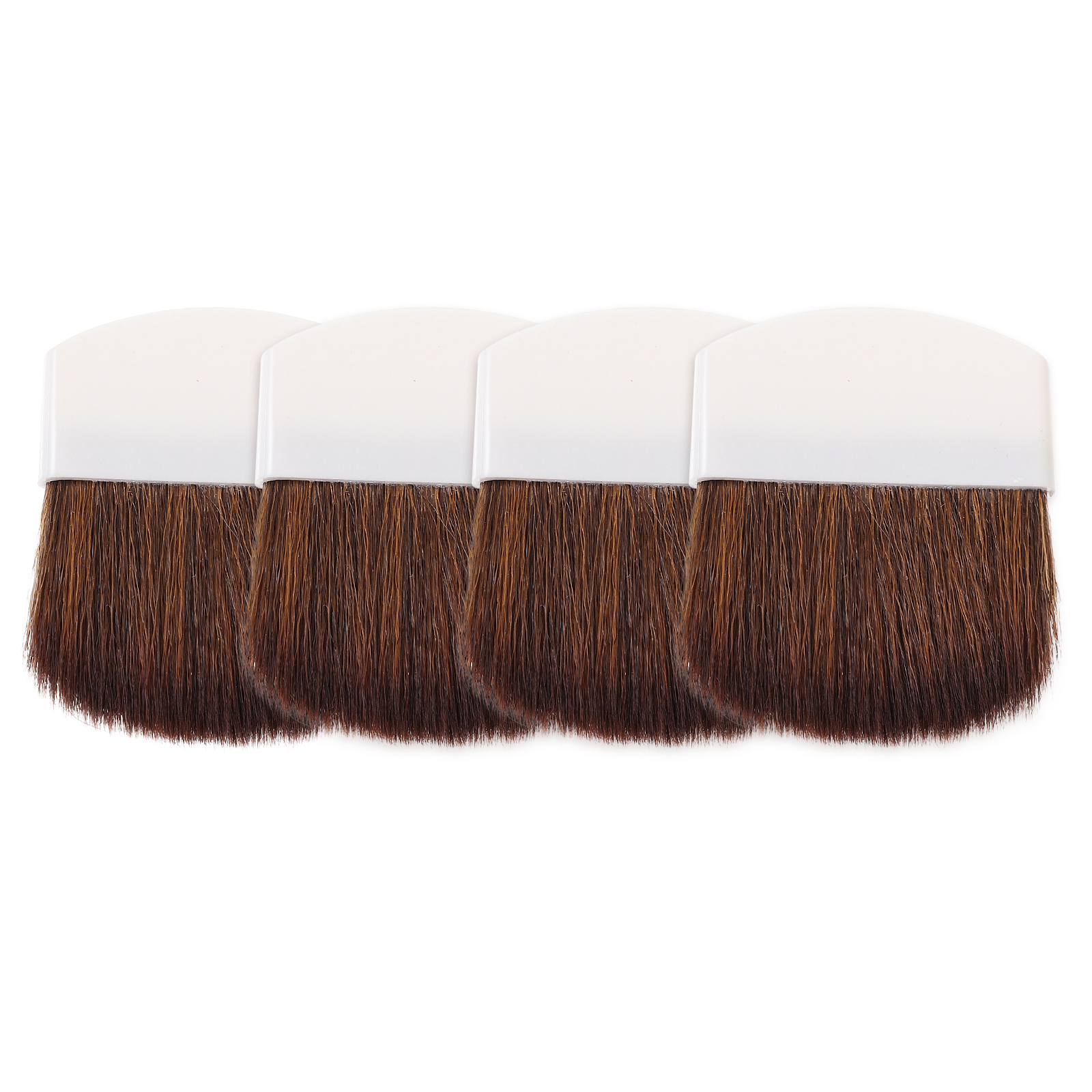 4 Pcs Semi-circular Square Flake Flat Powder Brush Blush Mini Makeup ...