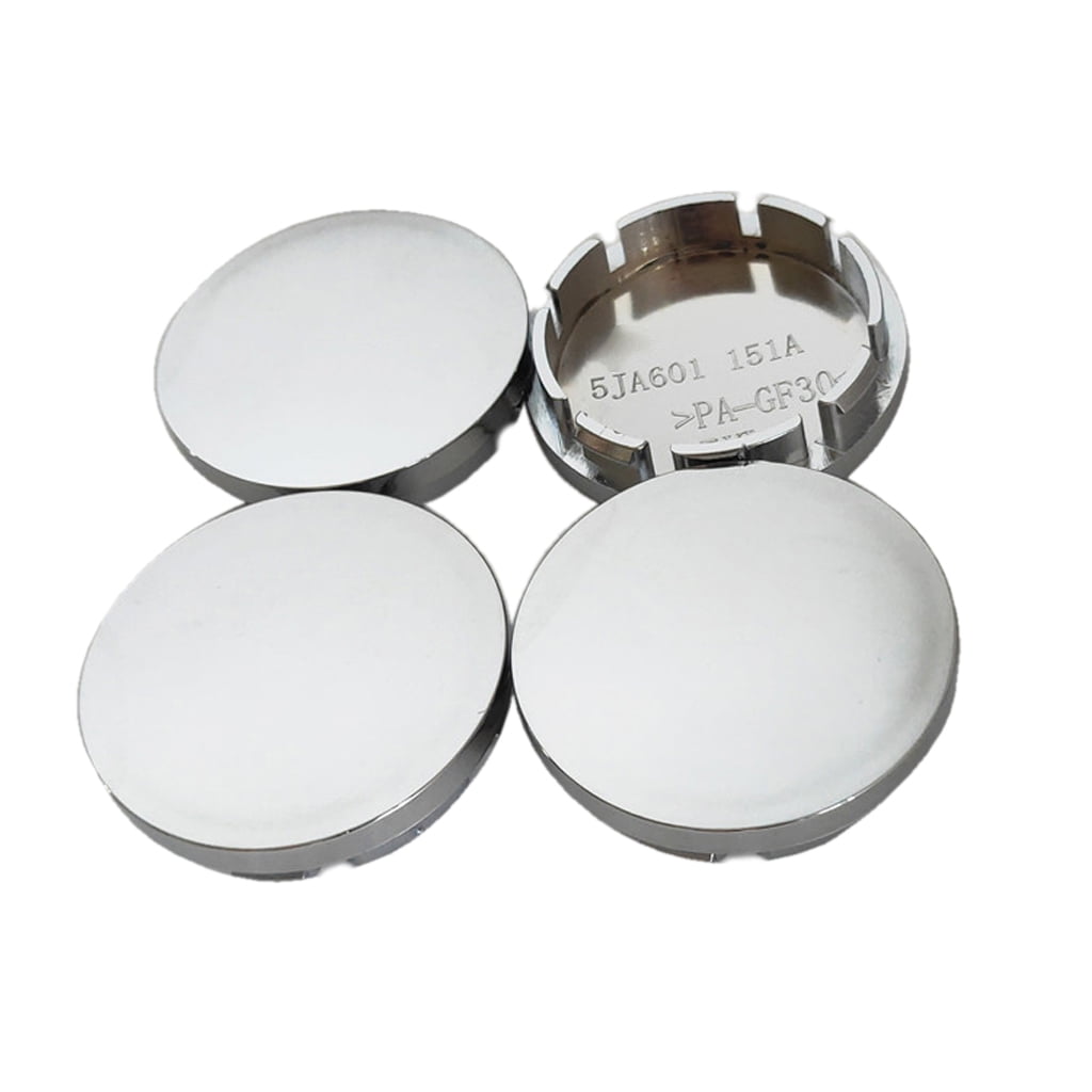 4 Pcs/Set Black/Silver 56mm ABS Caps Car Universal Car Wheel Center Cap ...