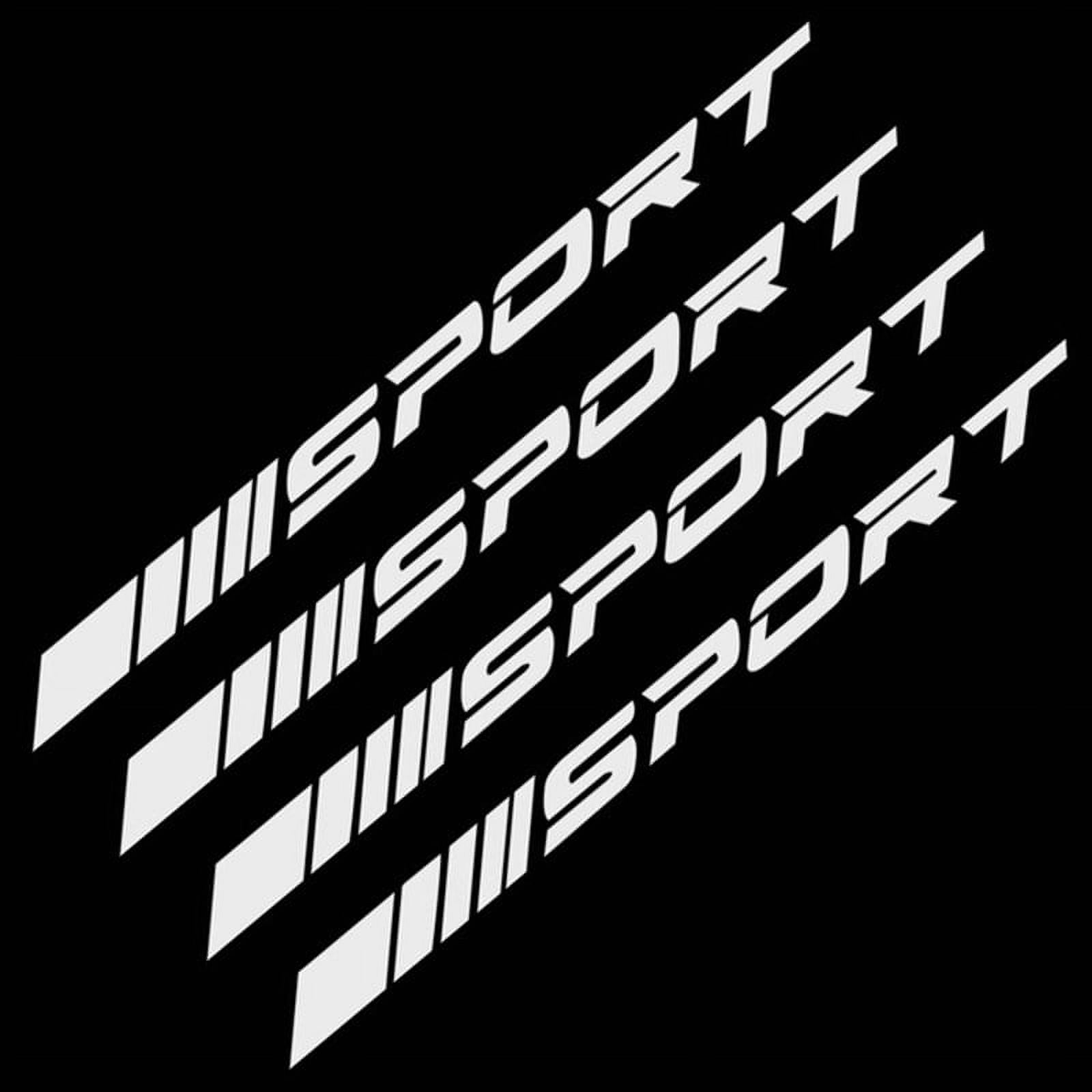 4 Pcs/Set Wheels Rims Stickers Reflective Sport English Racing Decal ...