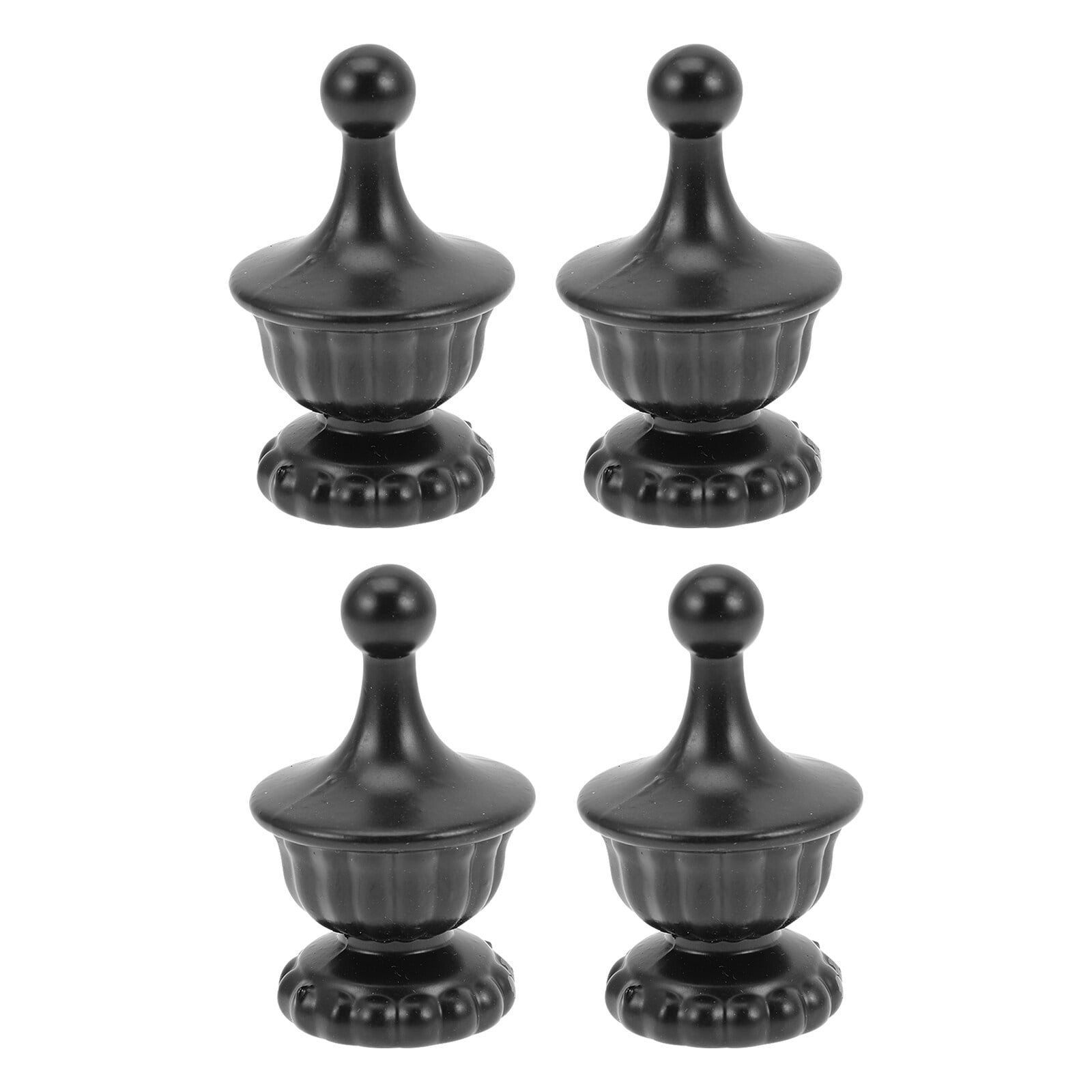 4 Pcs Shade Knob Cap Floor Chandelier Lamp Ceiling Pendant Lights Black ...