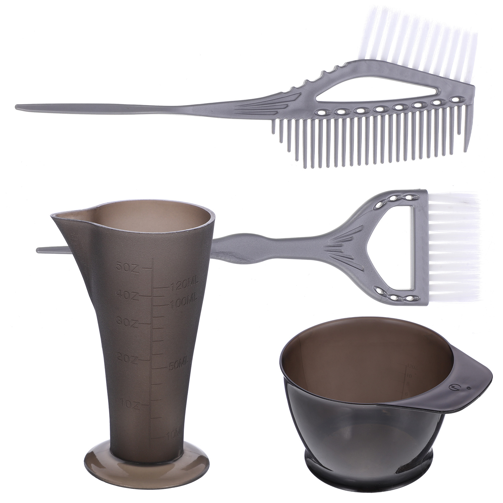 4 Pcs Shampoo Highlighting Hair Color Kit Dye Tools Portable Dyeing Set ...