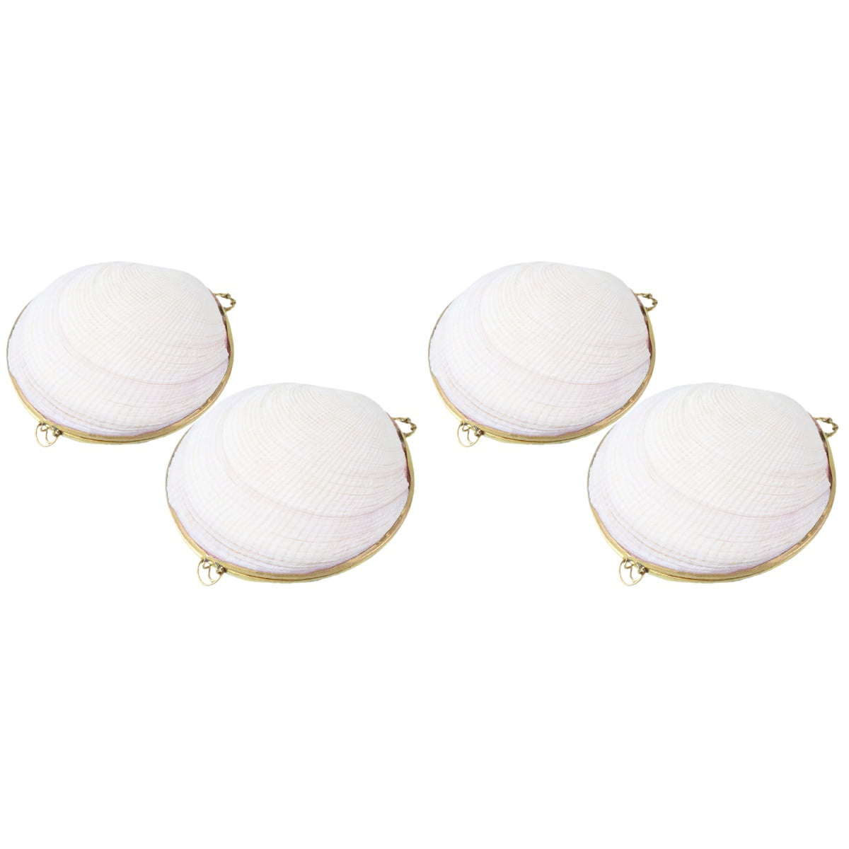 4 Pcs Shell Jewelry Box Boxes Jewlery Bracelets Trinket Ocean Container ...