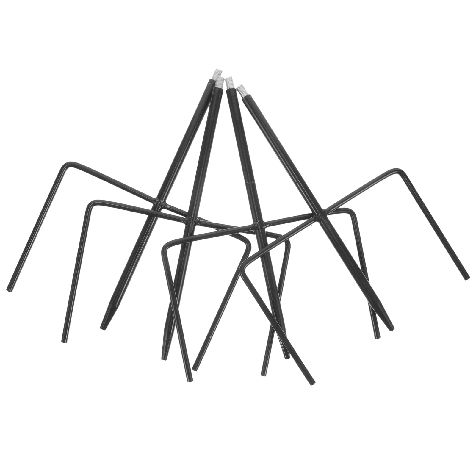 HOMEMAXS 4pcs Iron Garden Ground Insert Bird Feeder Hook Stake for ...