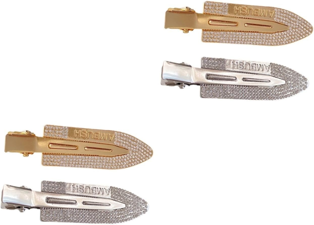 4 Pcs Shiny Hairpin Headdress Hair Clips for Bangs Makeup Hair Clips ...