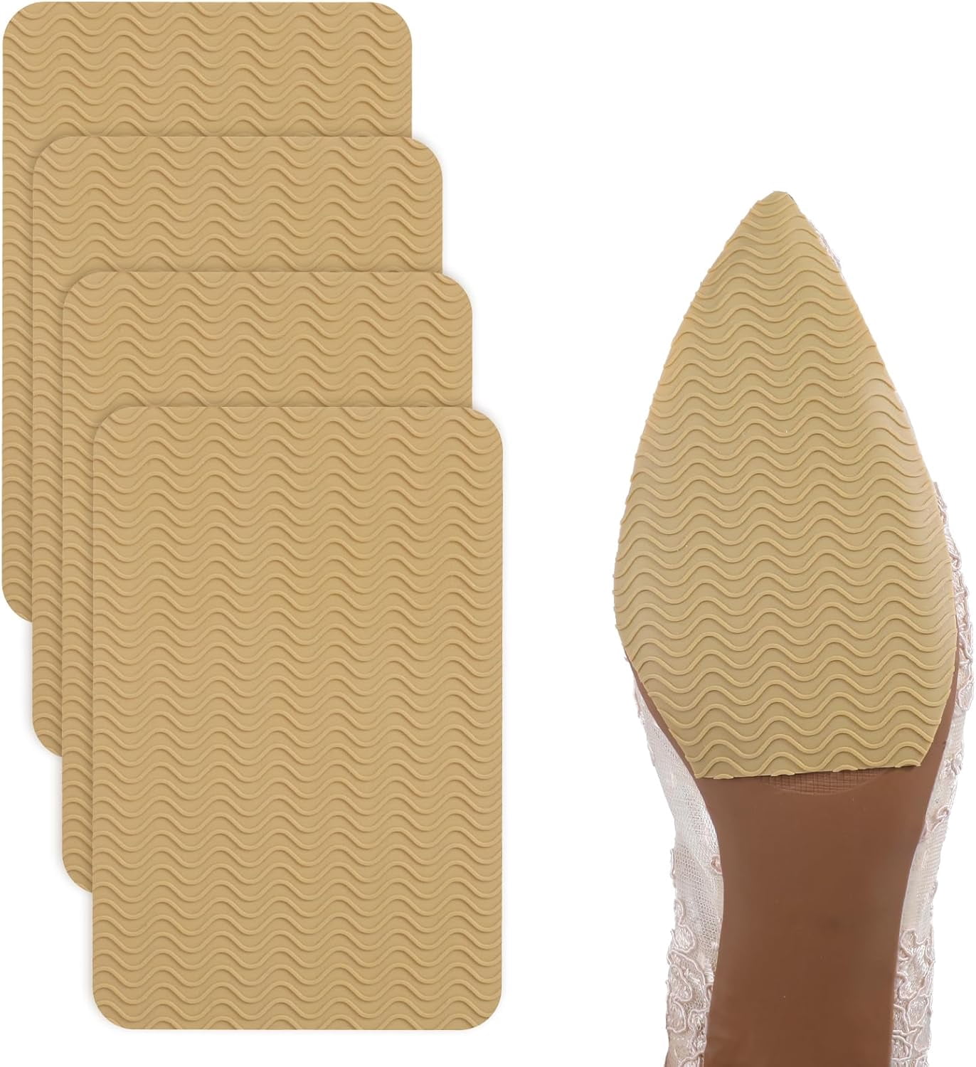 4 Pcs Shoe Grips on Bottom of Shoes, Self Adhesive Shoe Sole Protector ...
