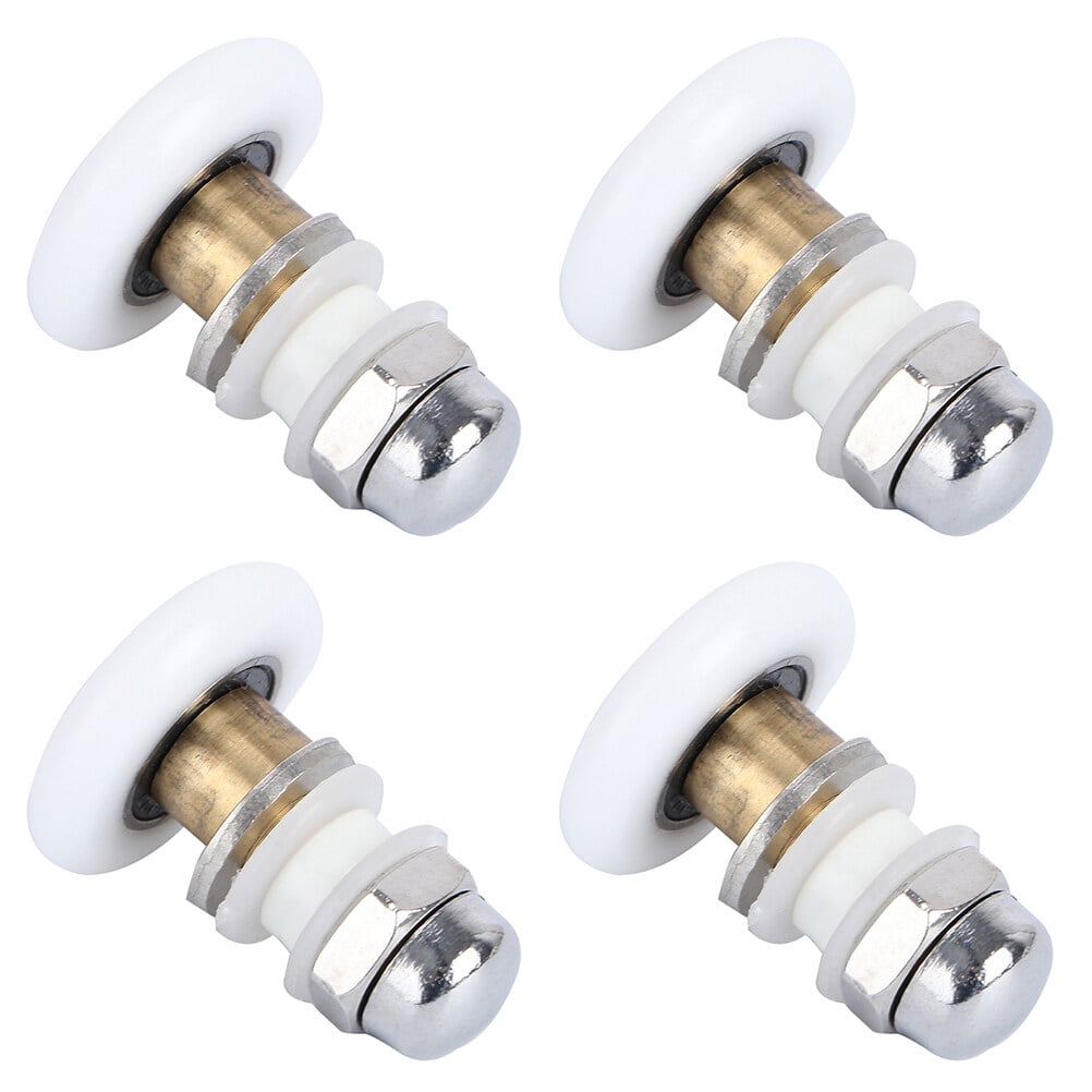 4 Pcs Shower Room Pulley Door Glass Wheel Sliding Rollers Replacement ...
