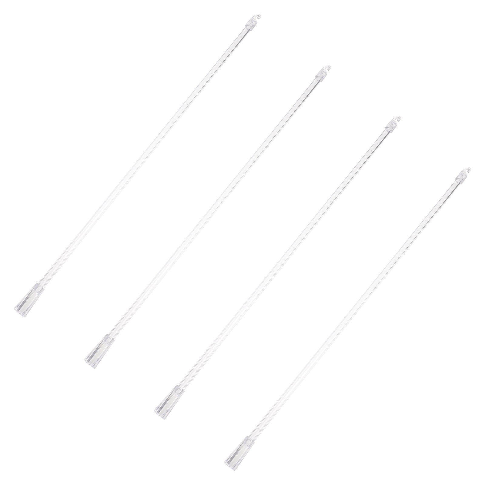 4 Pcs Shutter Rotary Rod Mini Blinds Transparent Household Wand Pulling ...