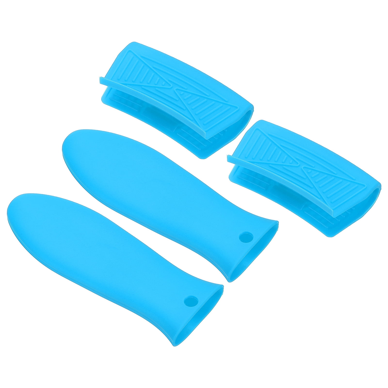 4 Pcs Silicone Assist Hot Pan Handle Holder Hot Skillet Handle Covers ...