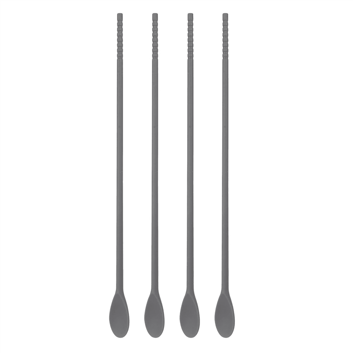 4 Pcs Silicone Coffee Stir Spoons 11Inch Dual-Ended Long Cooking ...