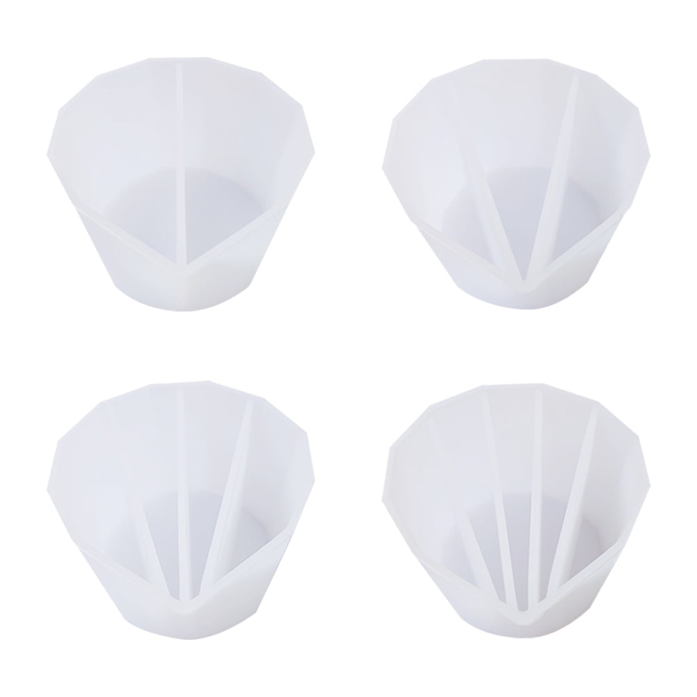 4 Pcs Silicone Color Cup Pigment Portable Mixing Cups Paint Container ...