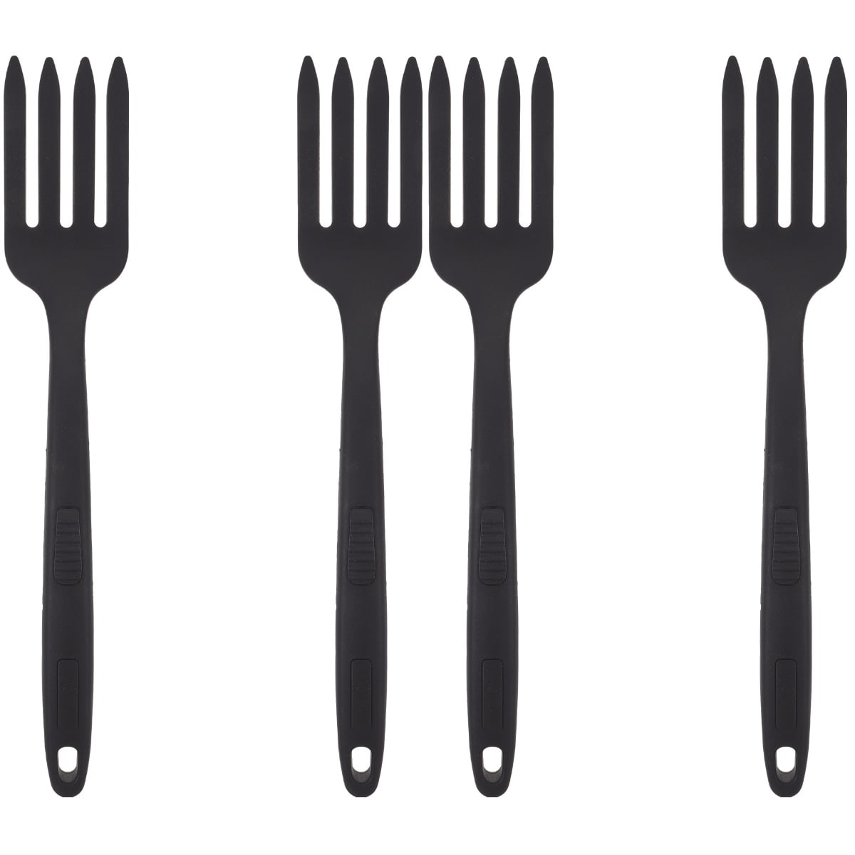 4 Pcs Silicone Cooking Fork Kitchen Gear Pasta Noodles Spaghetti Fork ...