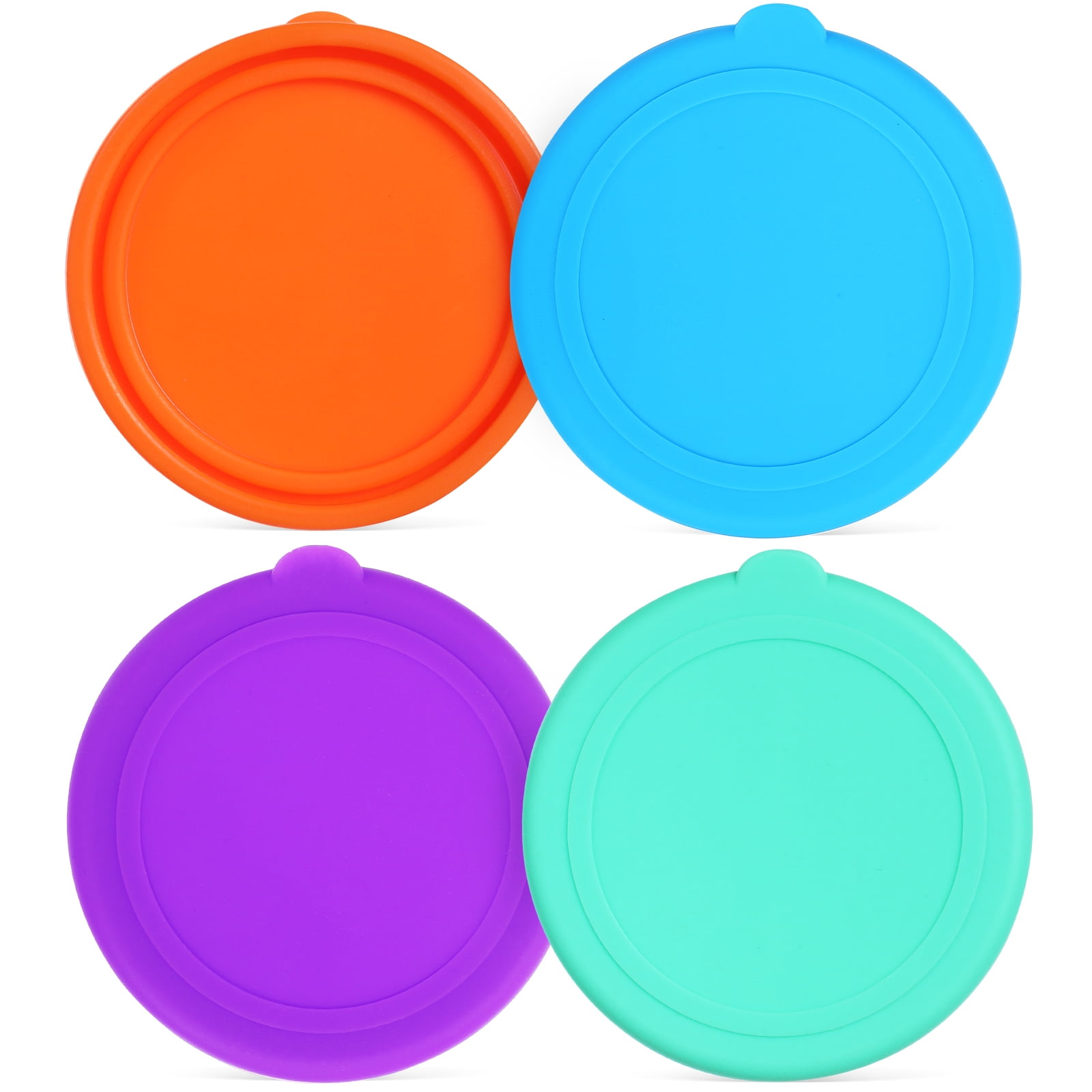 4 Pcs Silicone Cover Consumable Keychain Bowl Covers Small Sauce Pet ...