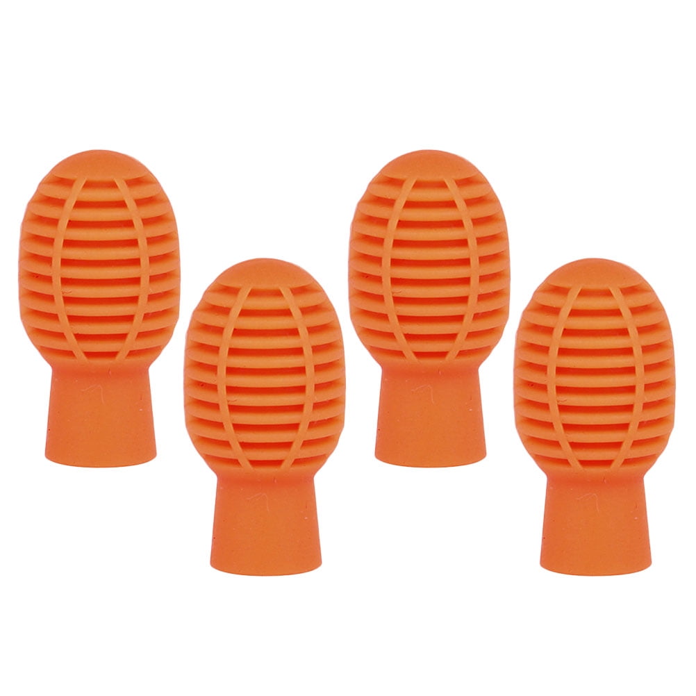 4 Pcs Silicone Drum Stick Head Cover Mute Sticks Protective Covers ...