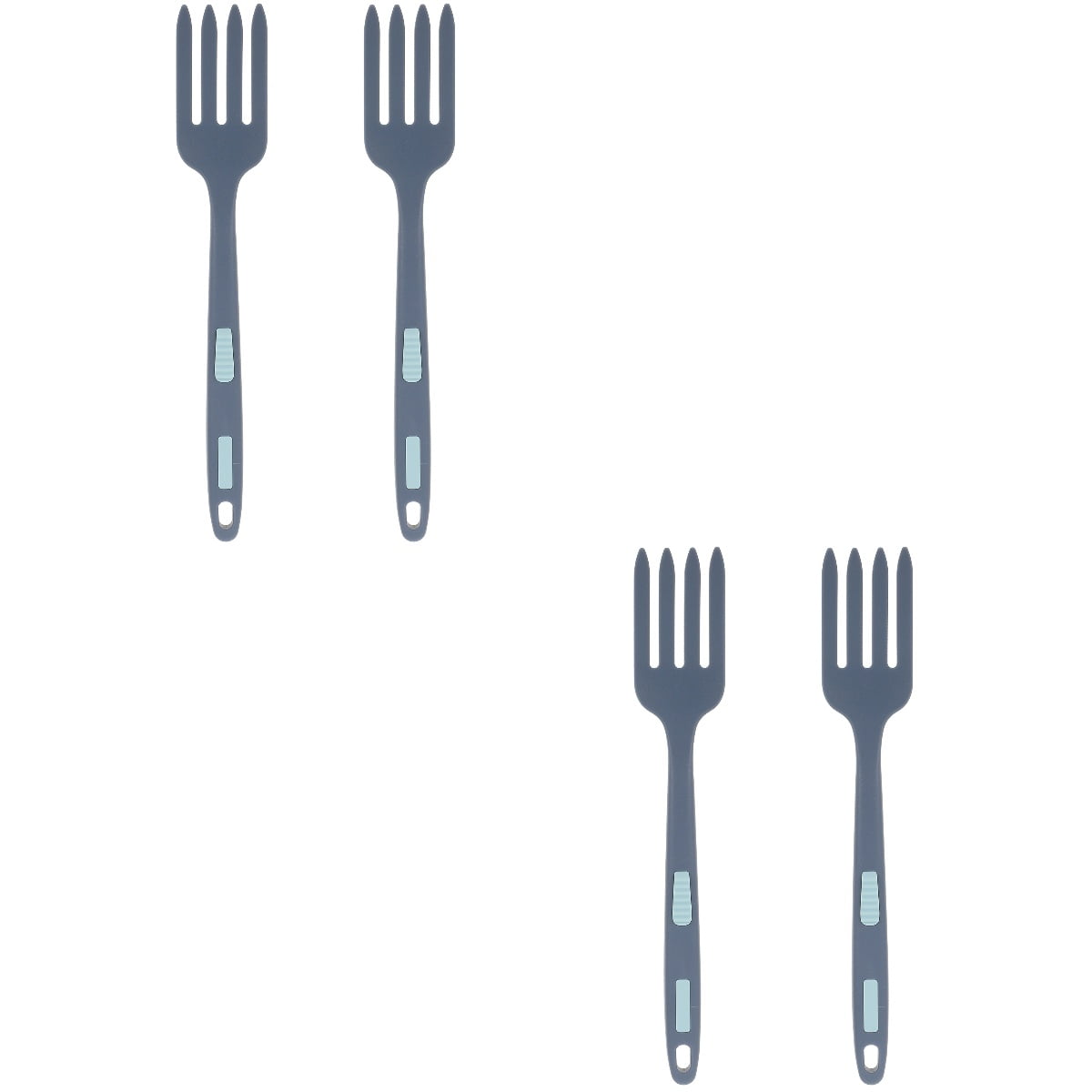 4 Pcs Silicone Fork Pasta Noodles Practical Salad Fork Noodle Cooking ...