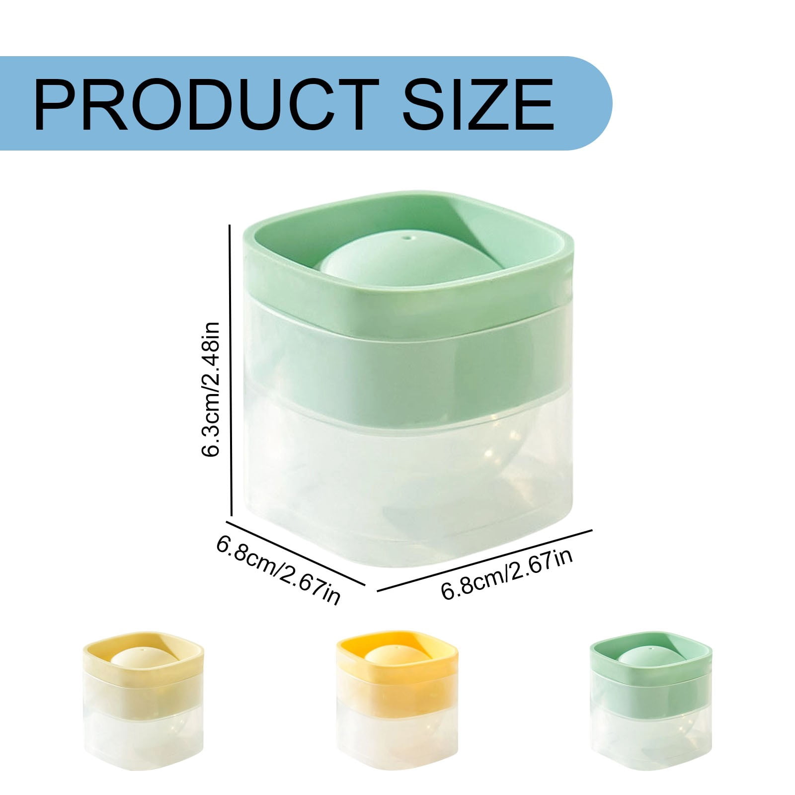 4 Pcs Silicone Ice Ball Maker Mold with Lid - 2.4 Inch Large Round Ice ...