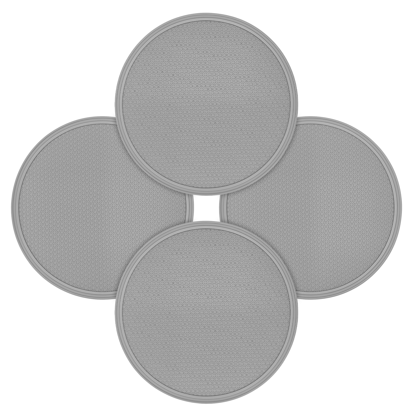 4 Pcs Silicone Microwave Mats Heat Resistant Silicone Hot Pads Round ...