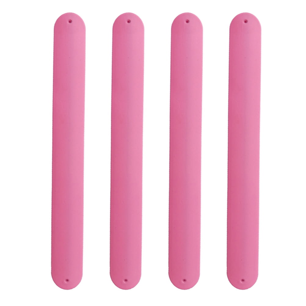 4 Pcs Silicone Slap Bracelets DIY Snap Circle Swift Child Pink ...