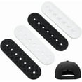 4 Pcs Silicone Snapback Strap with 7 Holes for Caps Replacement Snap Buckle for Baseball Cap ...