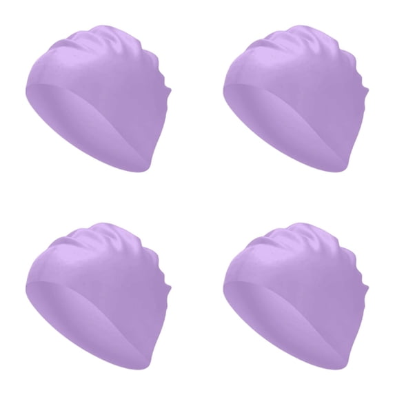 4 Pcs Silicone Swim Cap, Hydro Optimized Design for Competitive ...