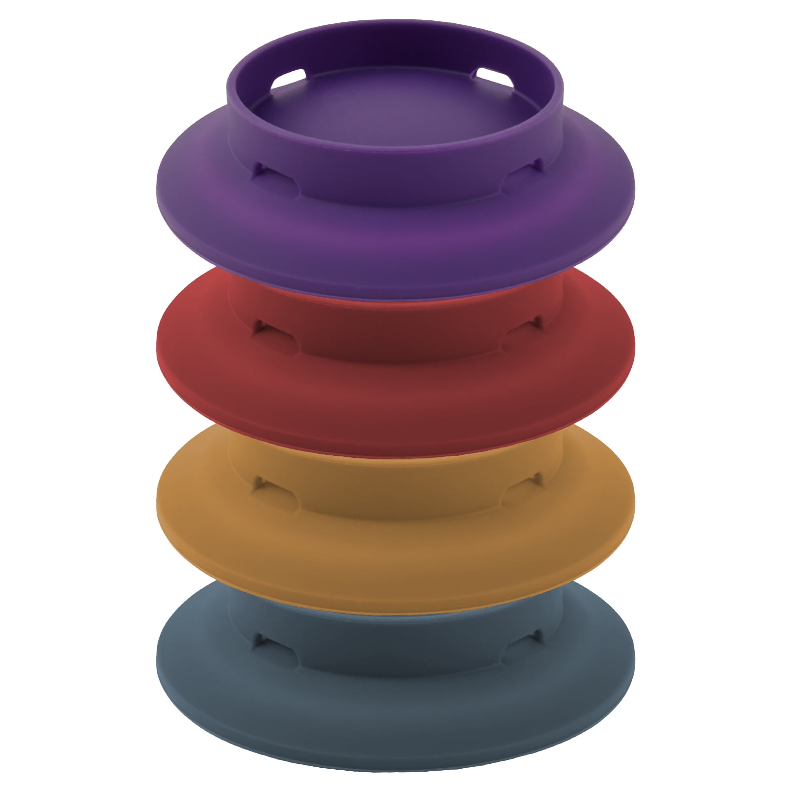 4 Pcs Silicone Wine Glass Covers 4 Colors Sturdy Drinking Glass Covers ...