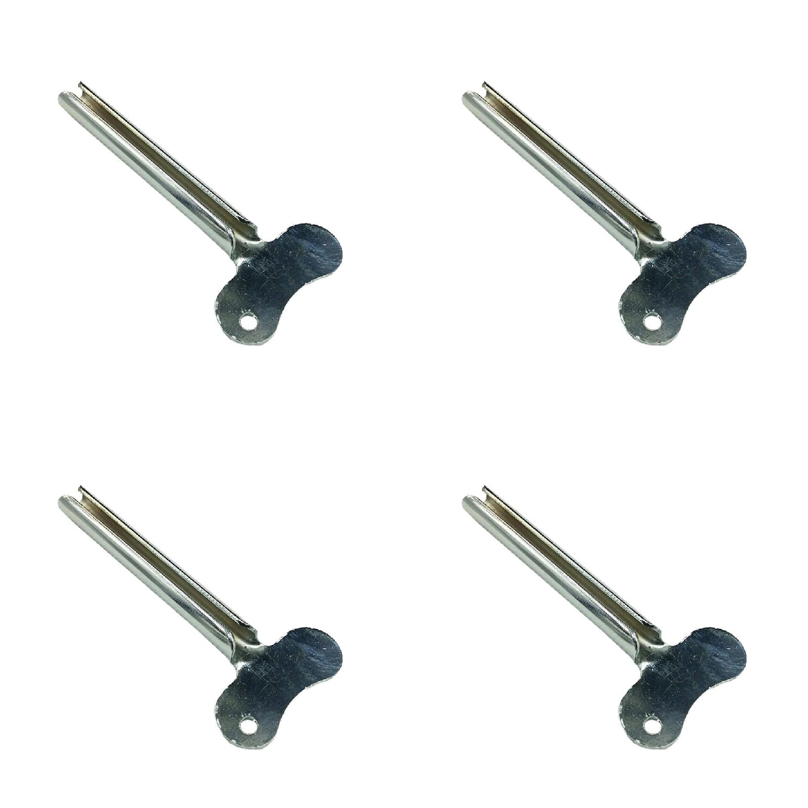 4 Pcs Silvery Metal Tube Squeezer Keys,Tube Toothpaste Squeezer Keys ...