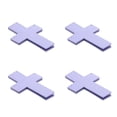 4 Pcs Simple Book Markers PU Leather Bookmarks Crossed Page Markers ...