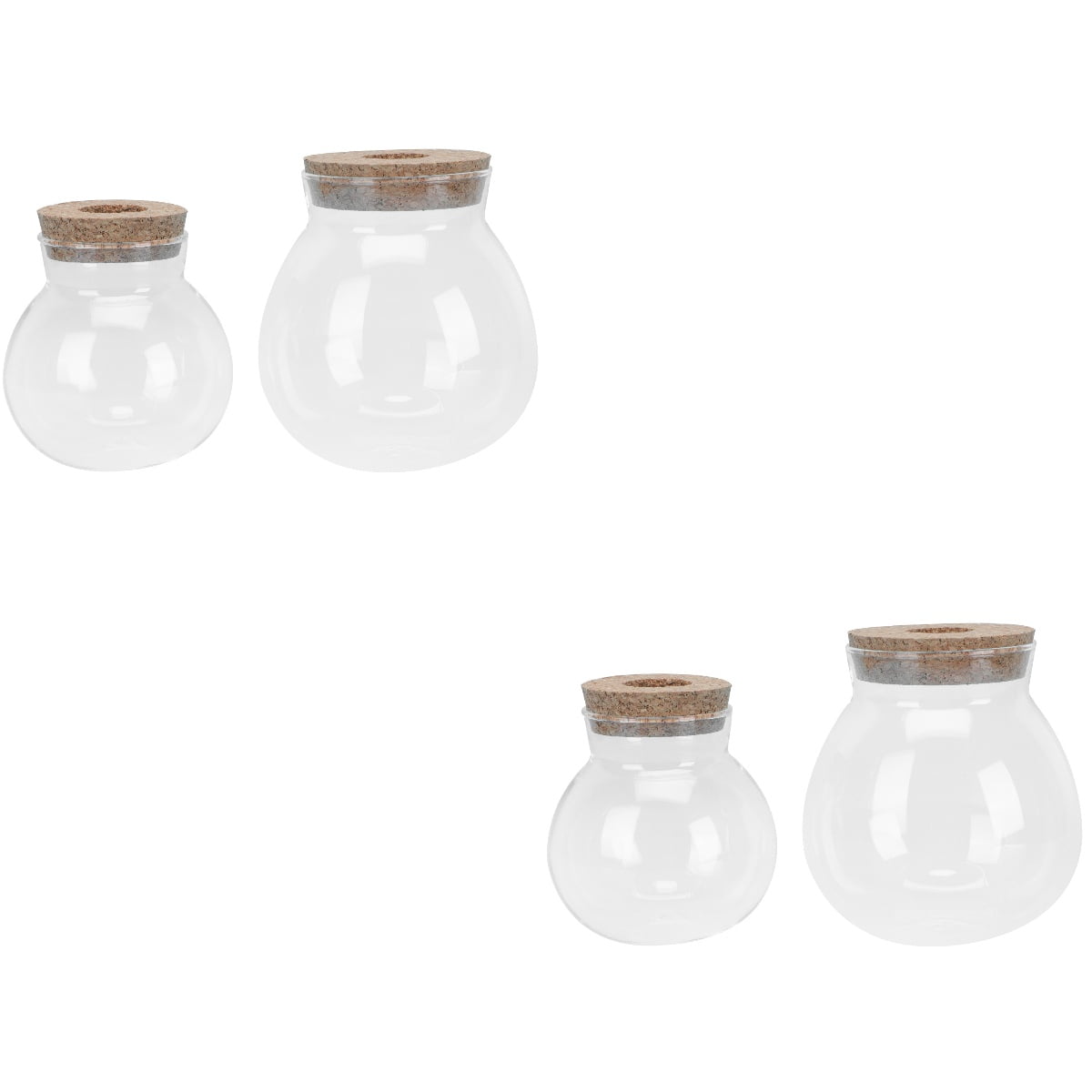 4 Pcs Simple Glass Vase Creative Flower Vase Flower Arrangement ...