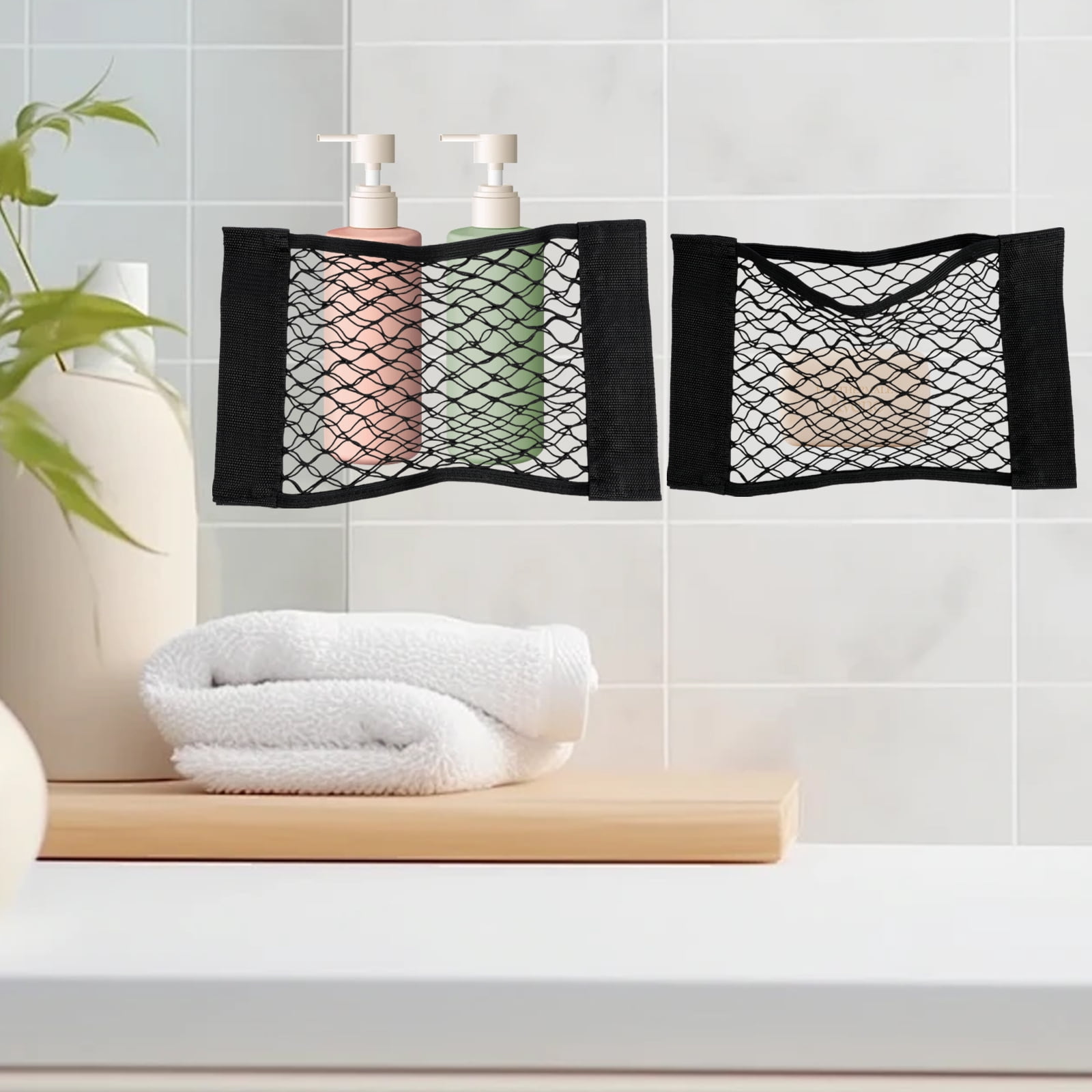 4 Pcs Simple Mesh Cargo Net Stretchable Mesh Storage Net Easy to Use ...